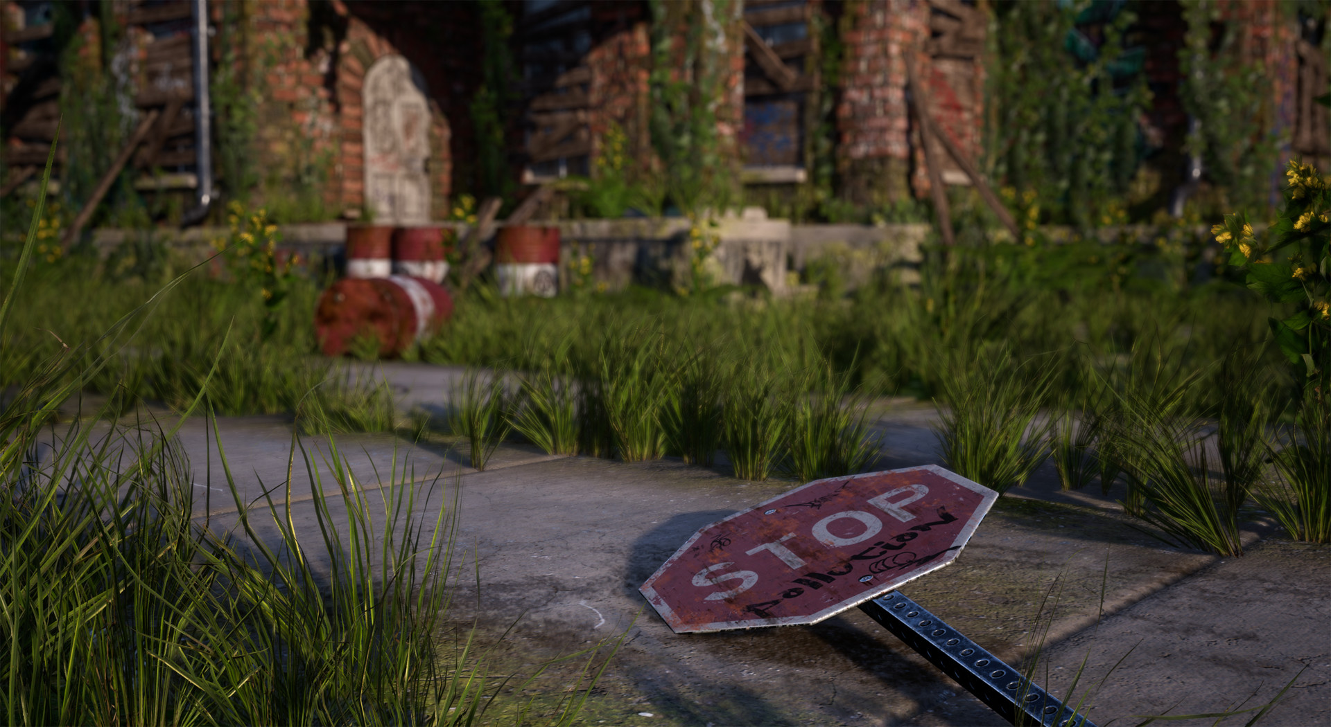 ArtStation - Overgrown Brick Building