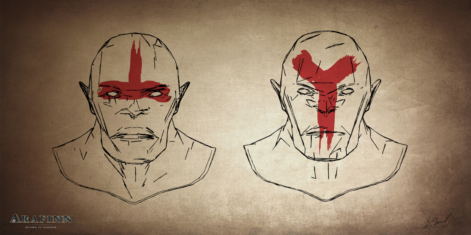 ArtStation - Uturi - Facial Warpaint Studies