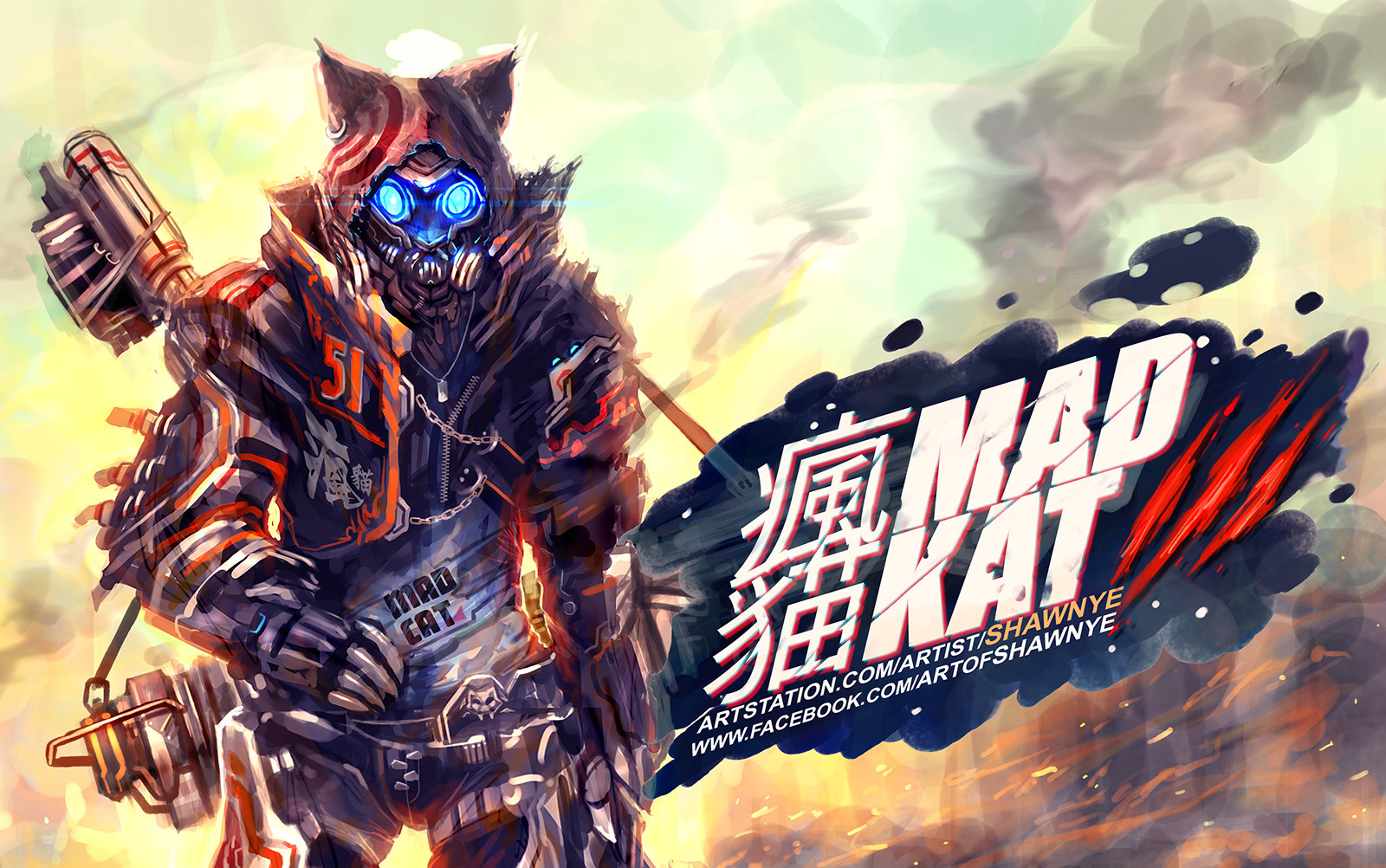 ArtStation - [瘋貓] 'Mad Kat' Mercenary