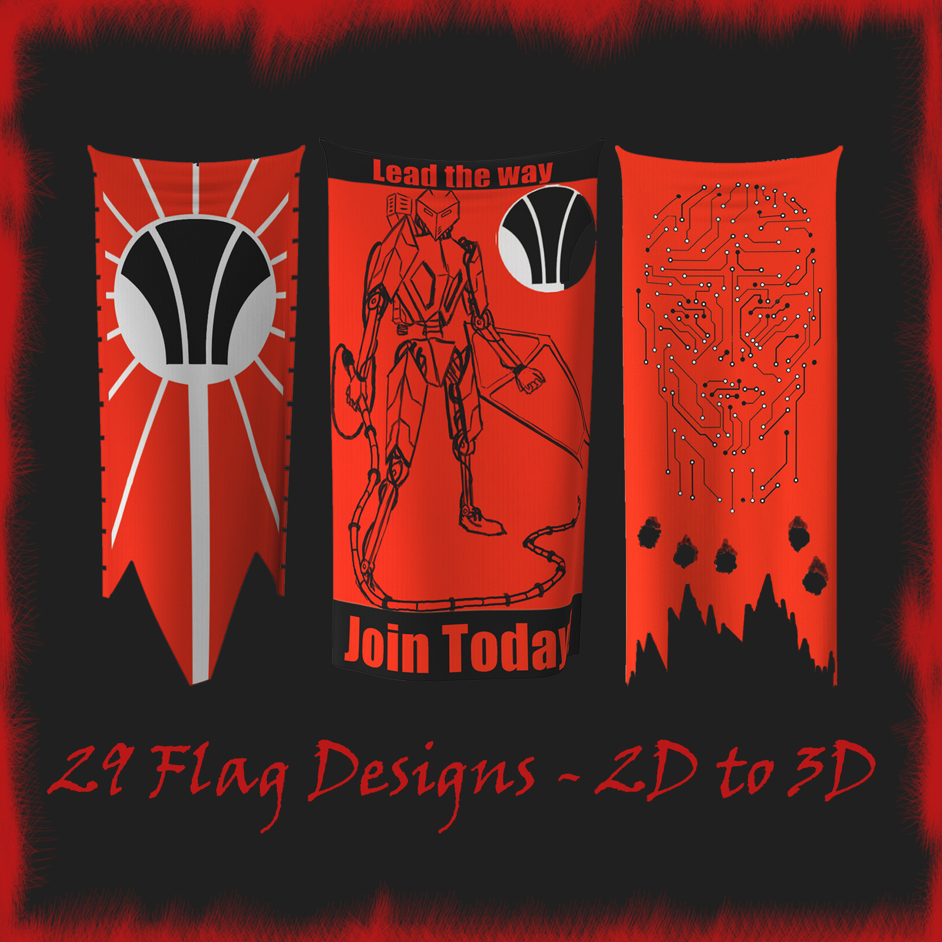 ArtStation - 29 Flag Designs.