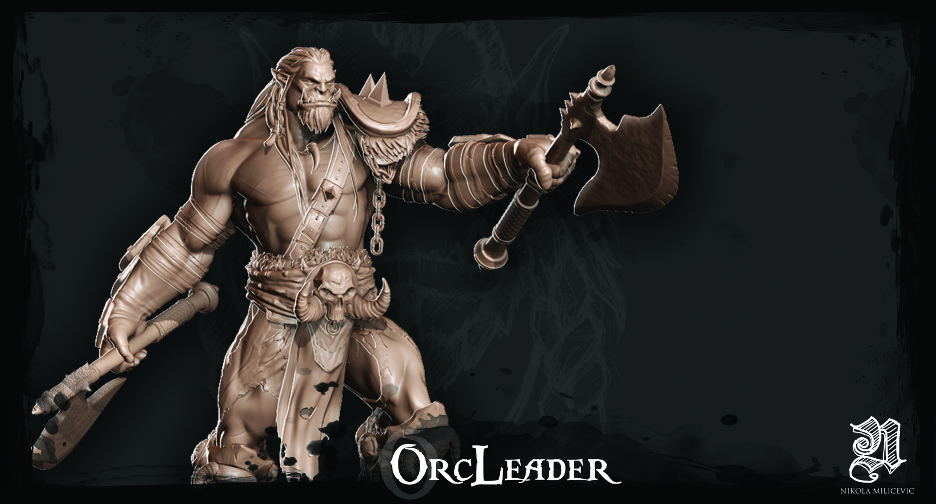 ArtStation - Orc Leader, Caracter of "Heros of Amarii" - fantasy based ...