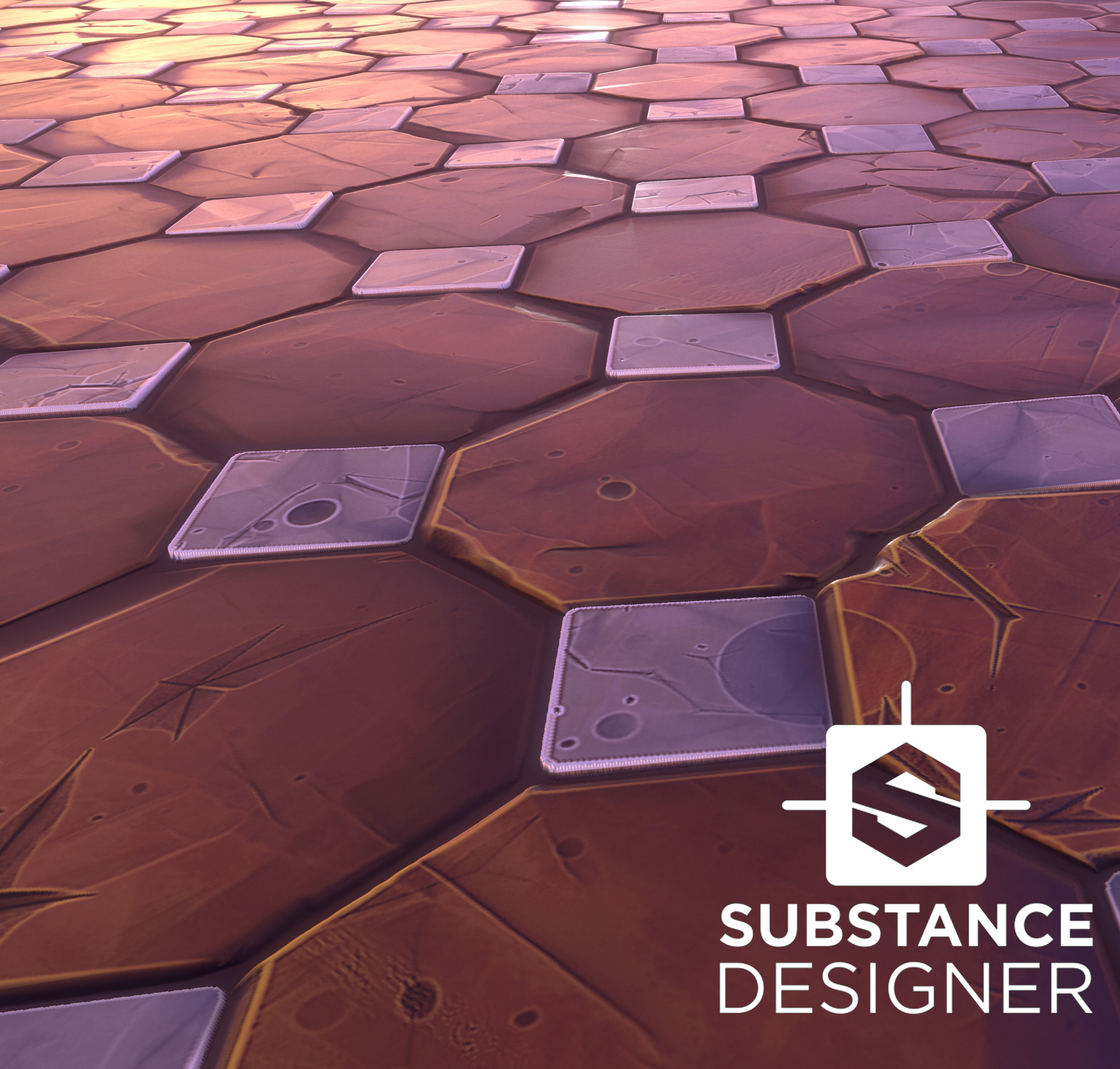 ArtStation - Stylized Ceramic Tiles