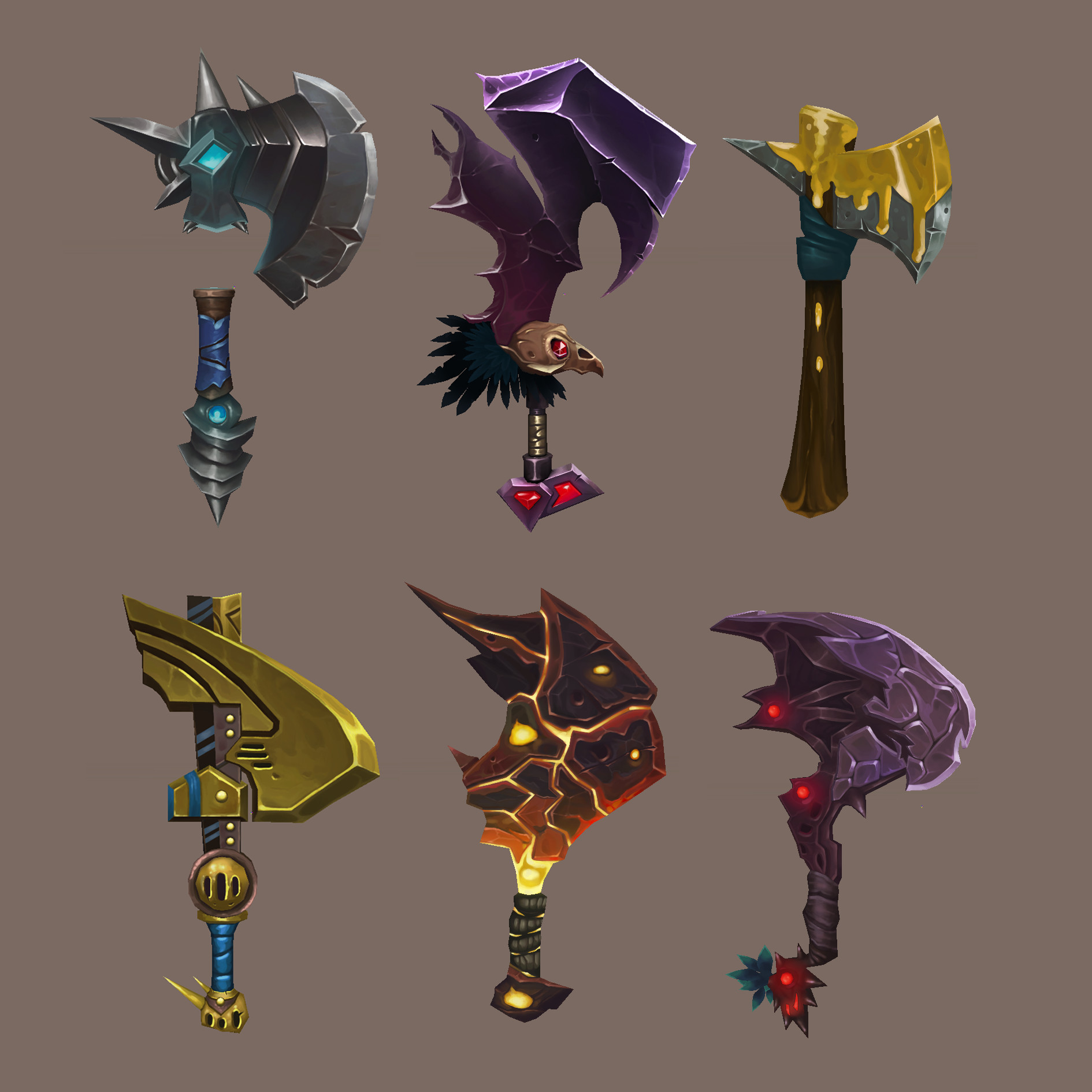 ArtStation - Hand Painted Axes