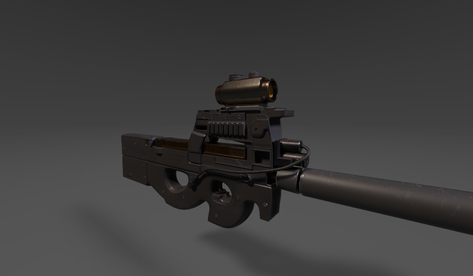 ArtStation - P90 3D Gun Model