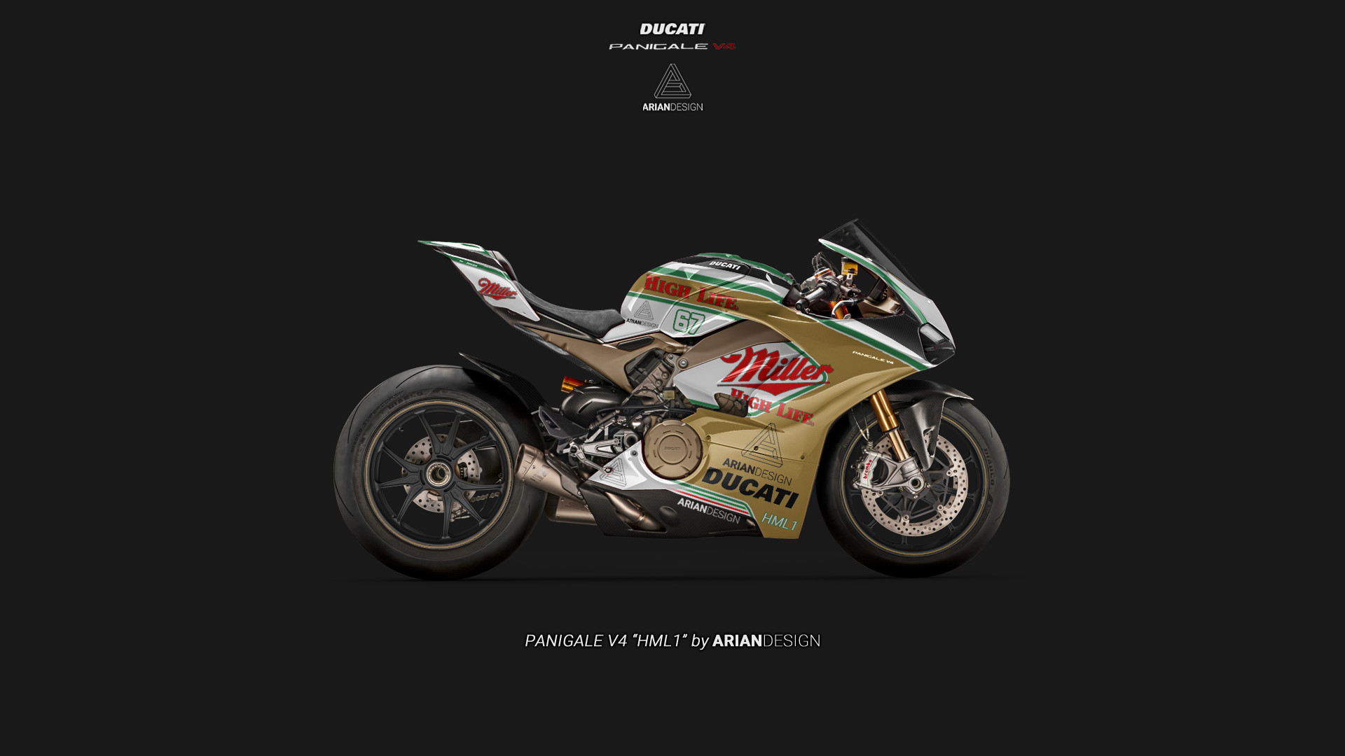 ArtStation - Ducati Panigale V4 “HML1” Livery