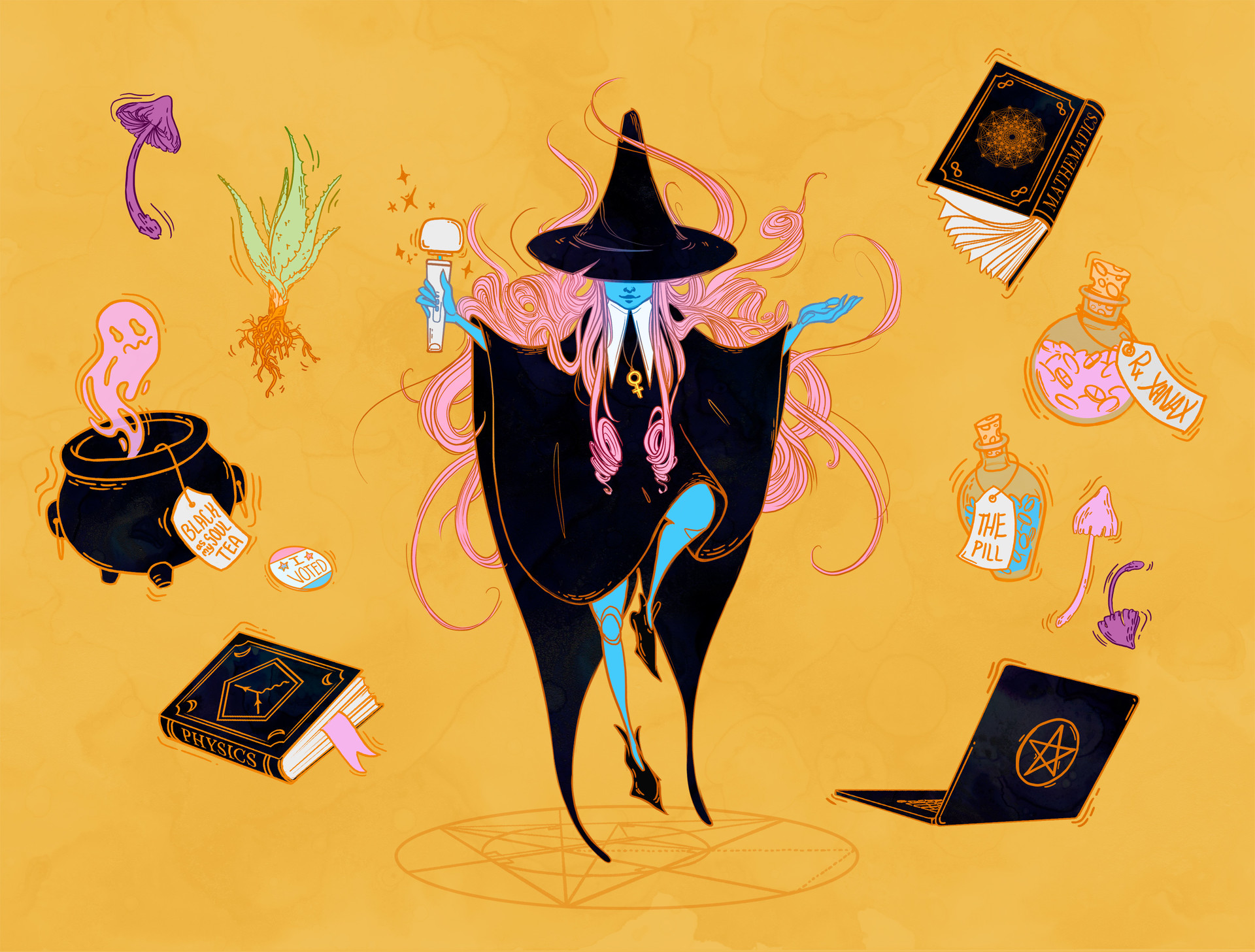 ArtStation - Modern Witchery • Animated GIF • Fantasy / Editorial • 2017