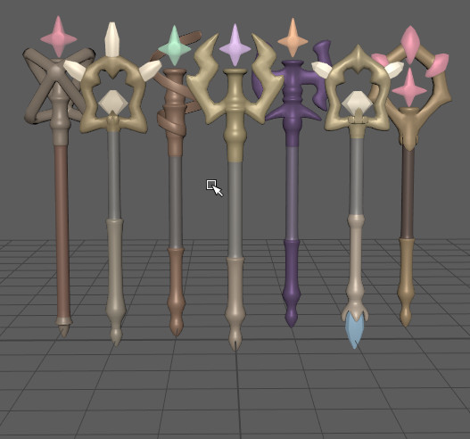 ArtStation - Fire Emblem Heroes Healer Weapons (Old Work)