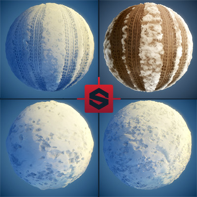 ArtStation - Snow road - Textures breakdown