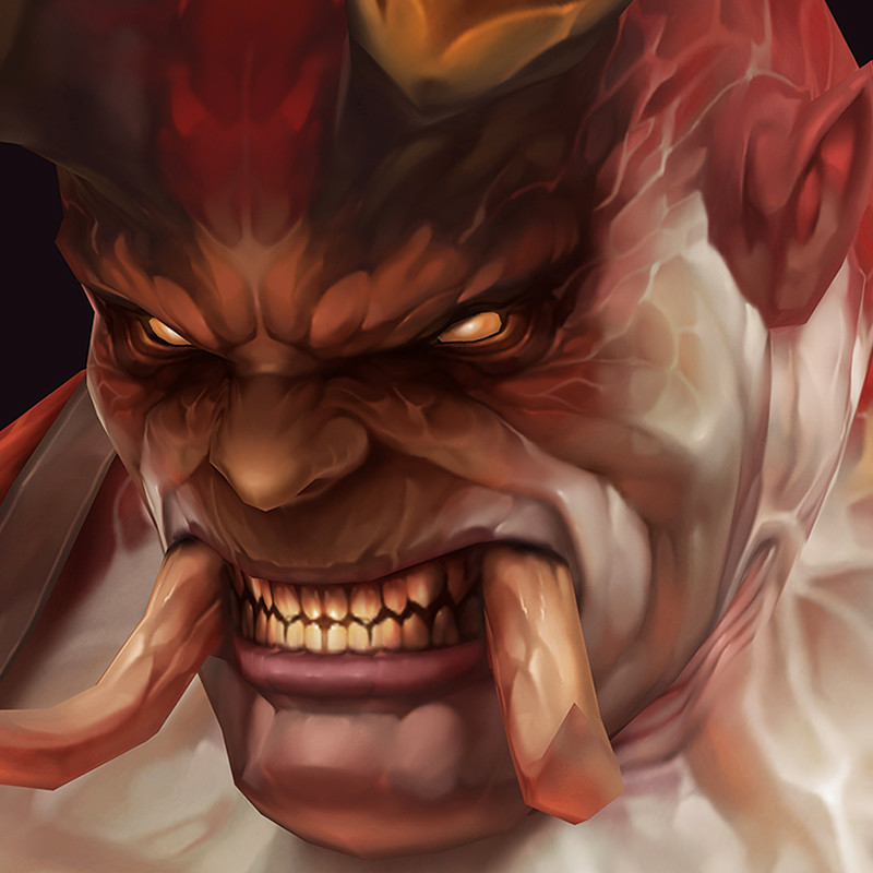 ArtStation - THE BUTCHER_DIABLO 3 -3D lowpoly handpainted-