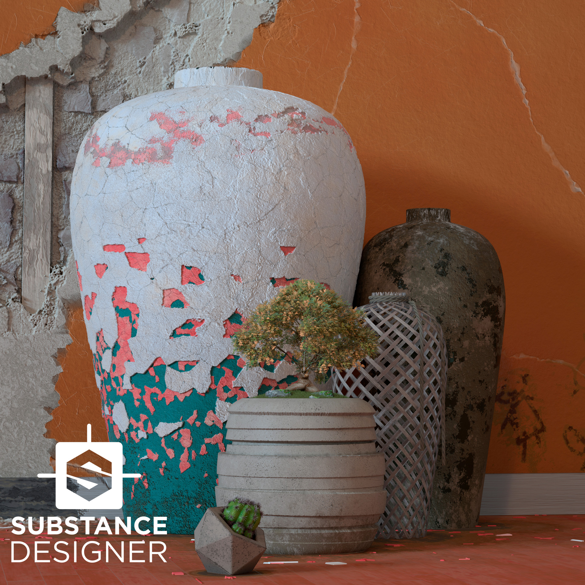 ArtStation - Pots - Substance Designer materials