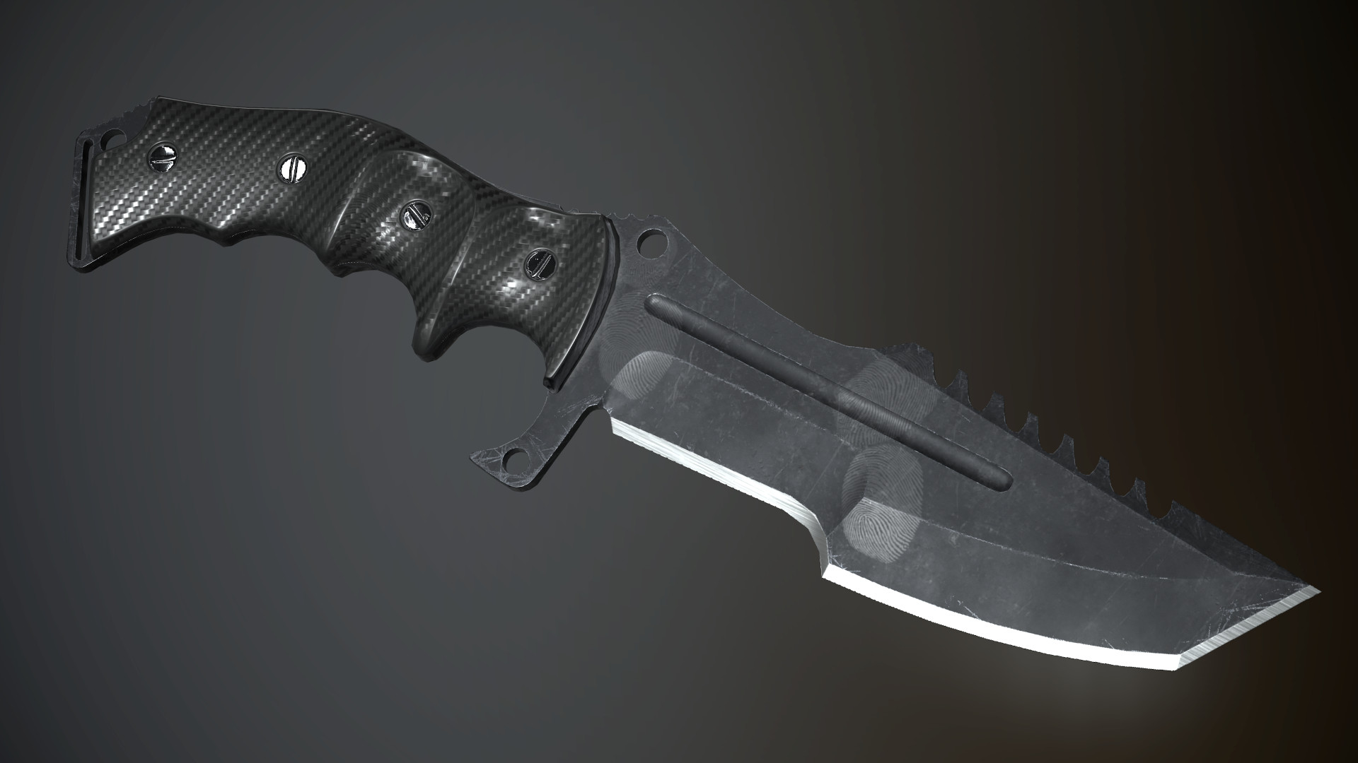 ArtStation - tactical knife - game Asset