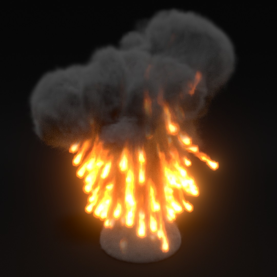 ArtStation - Explosion with fire!