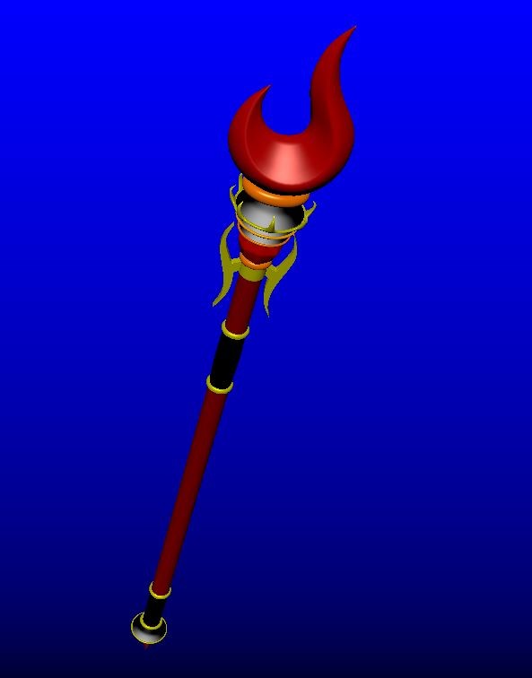 ArtStation - Fire Nation Staff