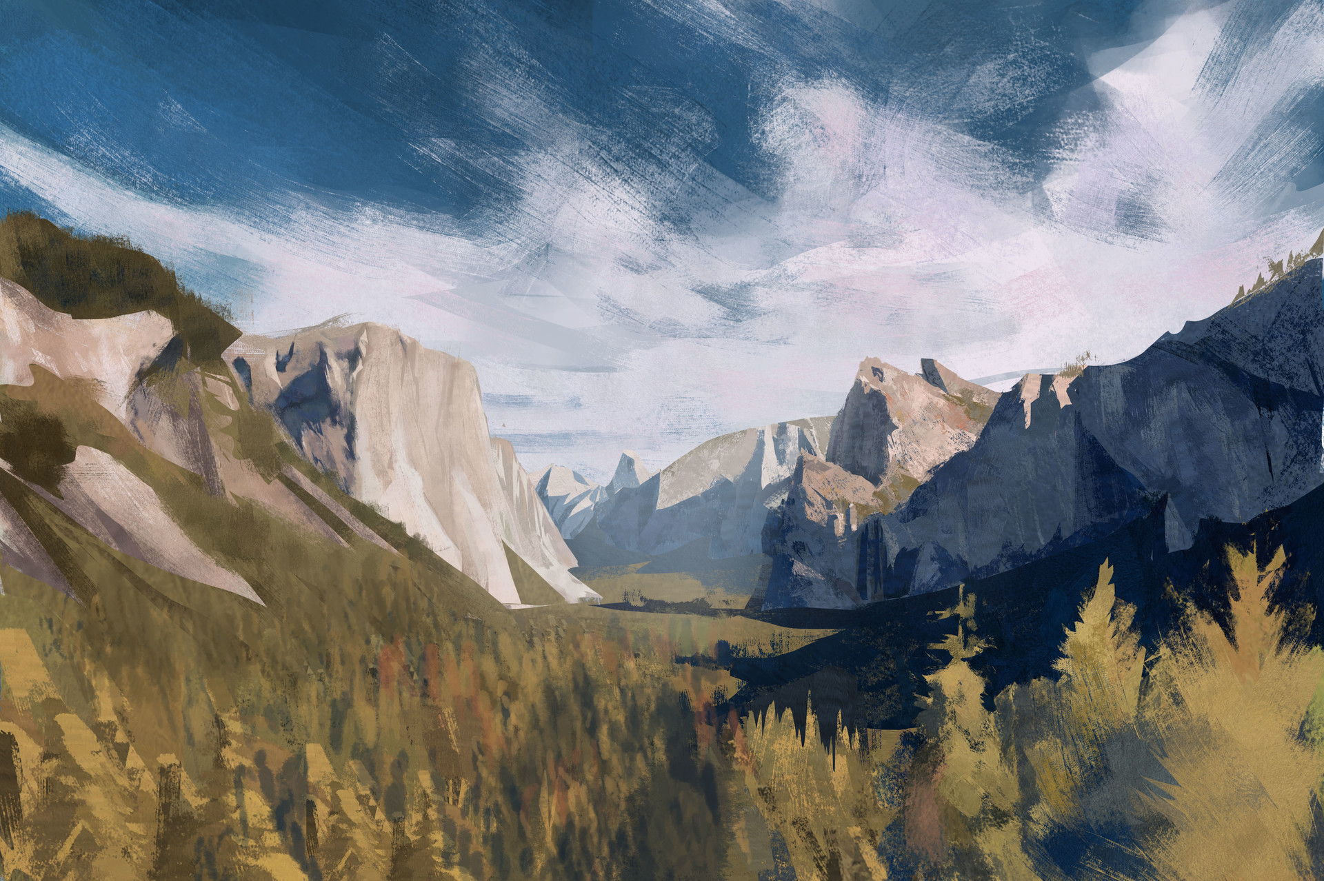 ArtStation - Landscape study 0-10