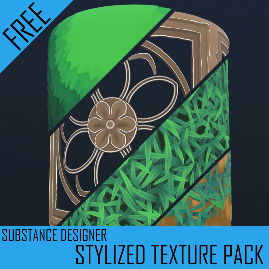 ArtStation - Free Stylized Texture Pack 01