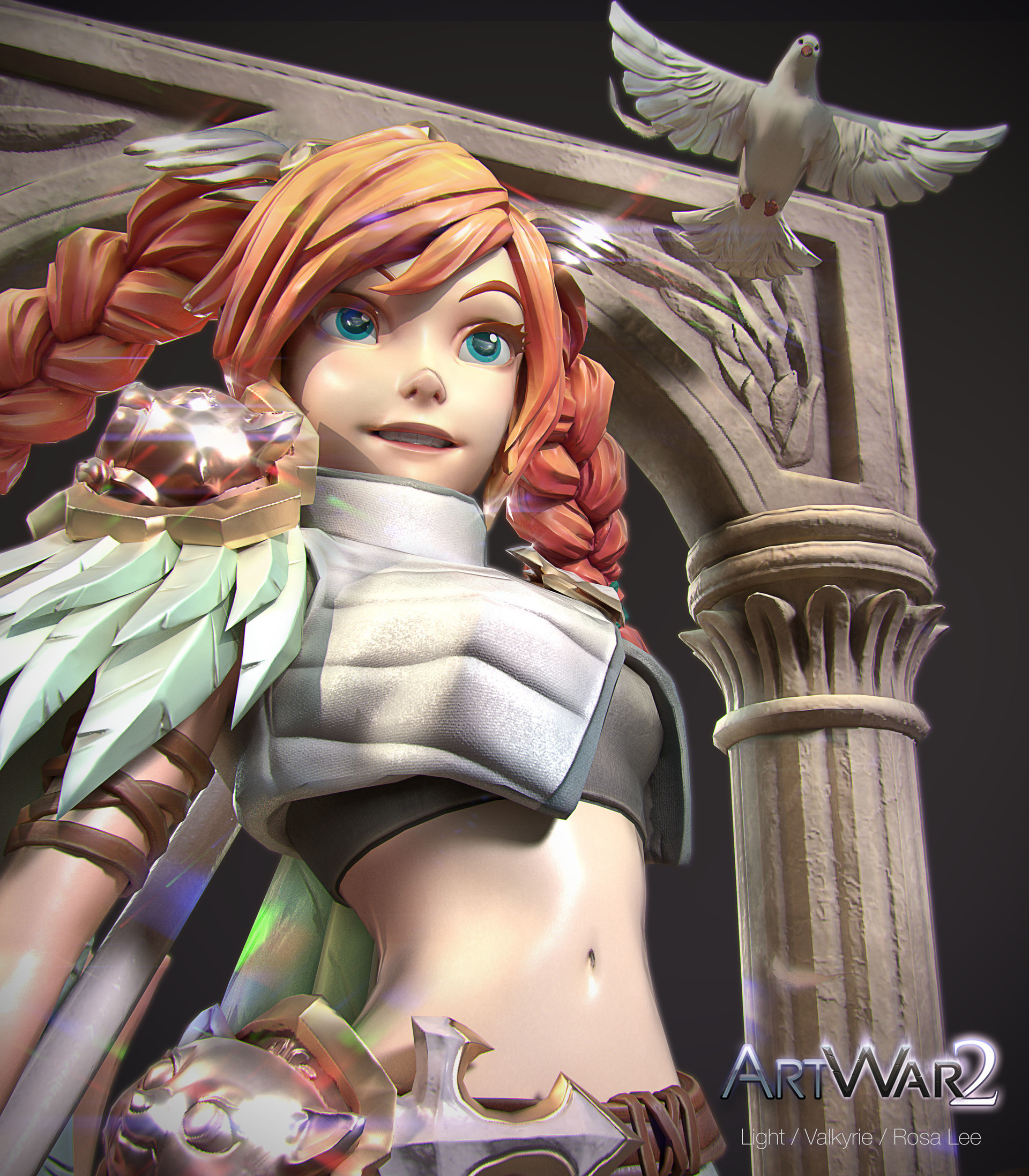 ArtStation - Cubebrush Artwar 2 - Light side entry - Valkyrie