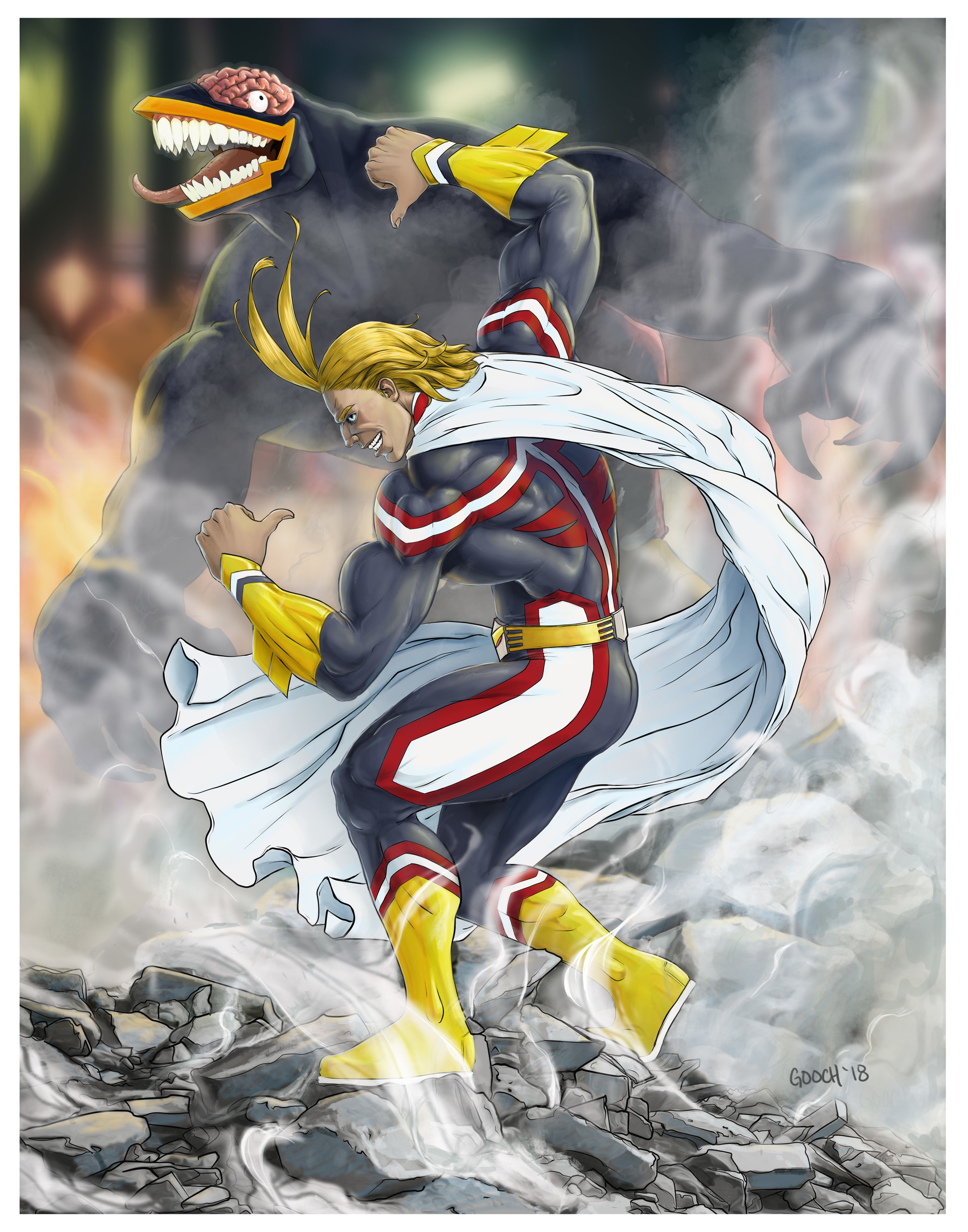 ArtStation - All Might THE MIGHTY
