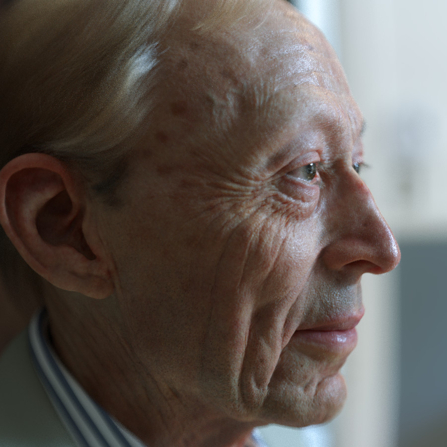 ArtStation - Portrait of Dick Smith (WIP)