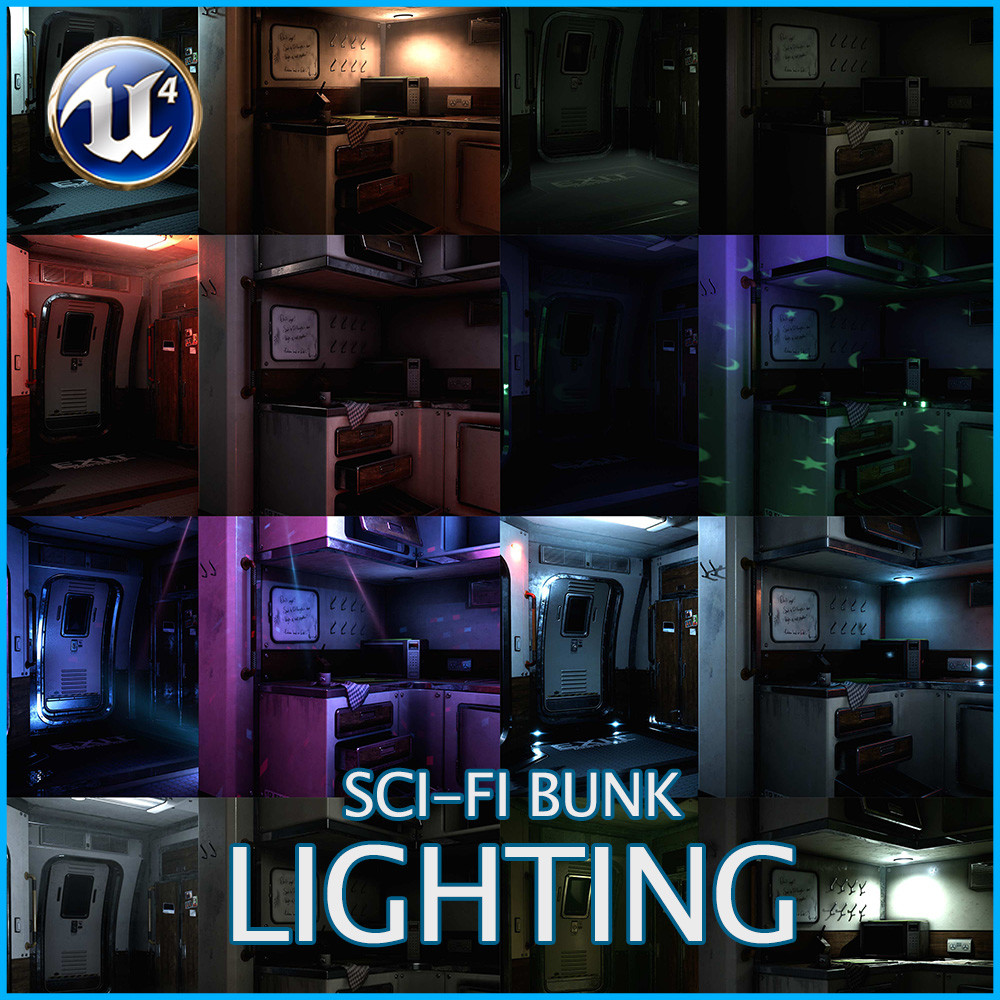 ArtStation - Sci-Fi-Bunk Lighting