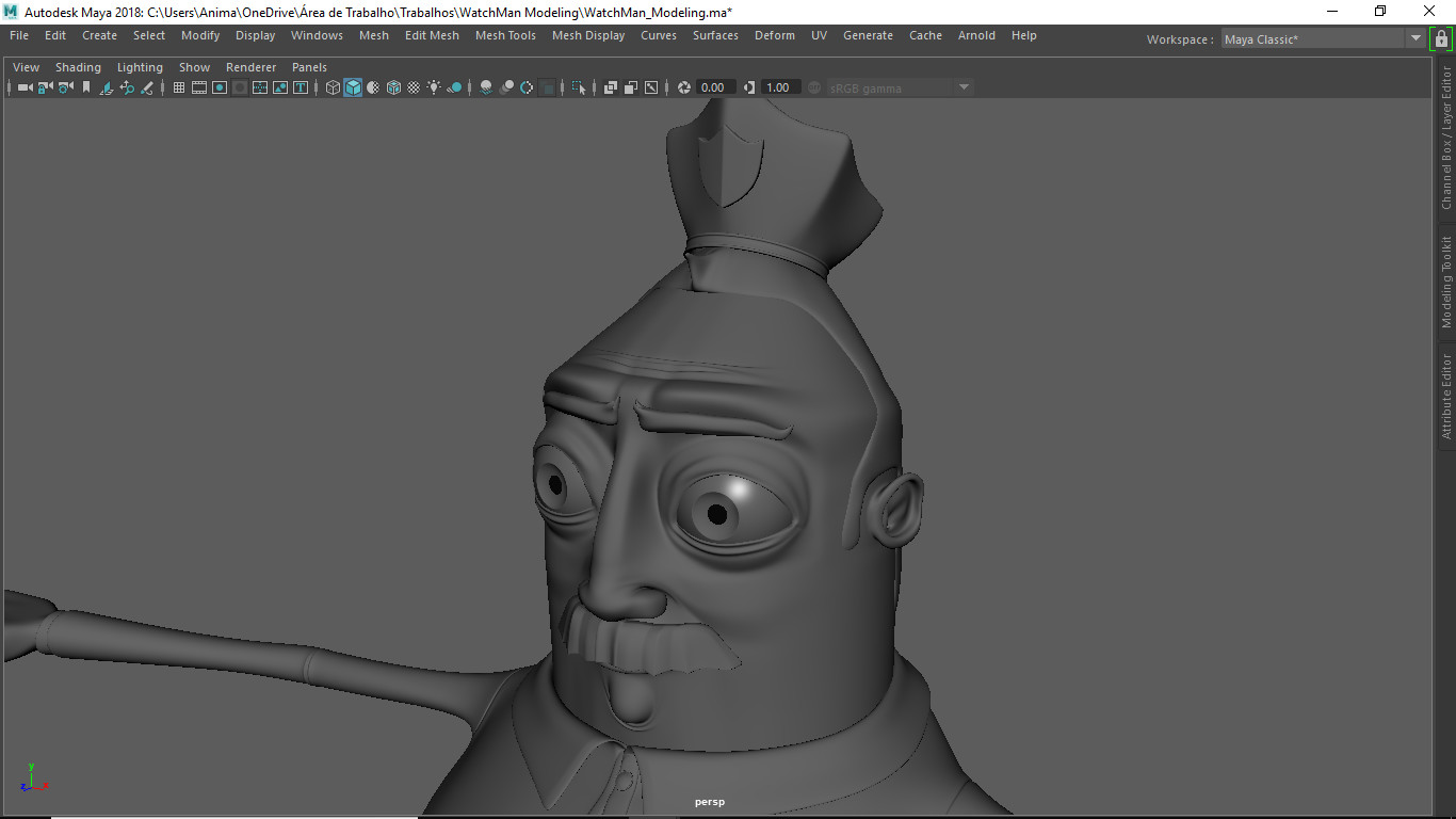 ArtStation - WatchMan Model - By: Felipe Ribeiro