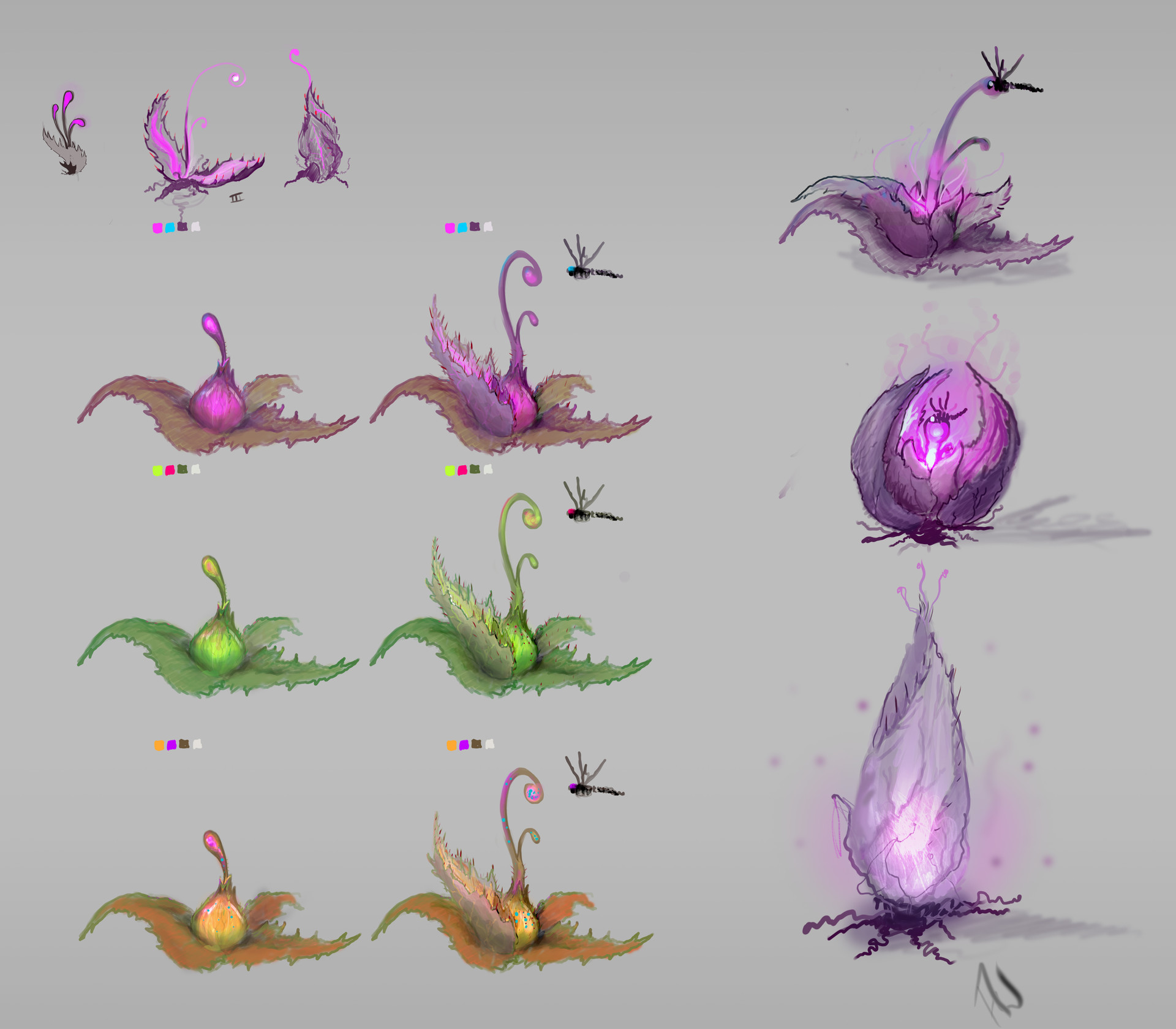 ArtStation - Carnivorous plans and vegetation - Concept - Polymorphic Games