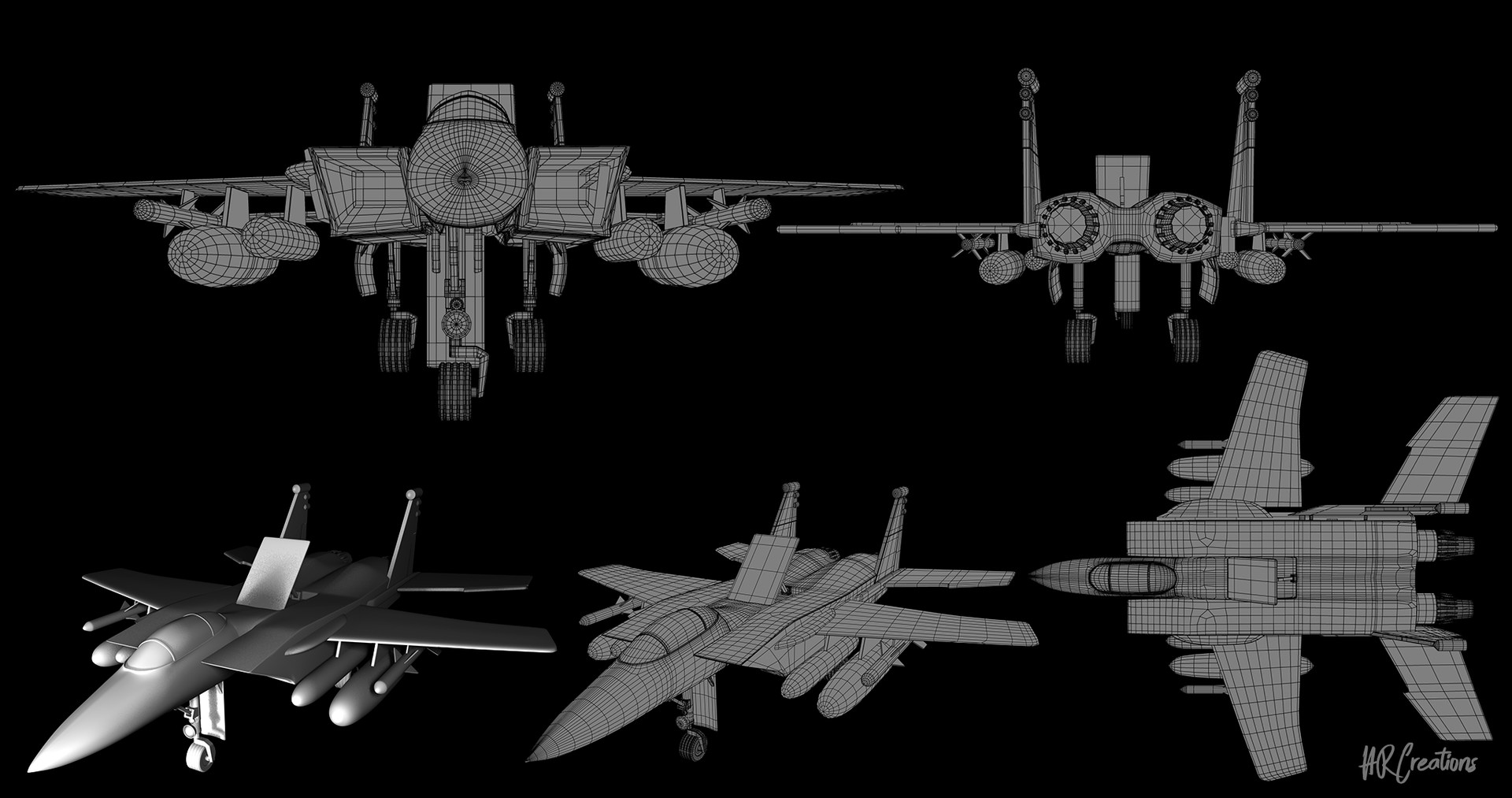ArtStation - F15 Fighting Plane