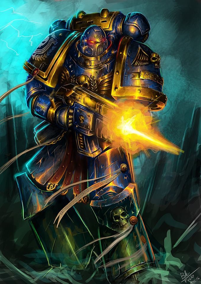 ArtStation - Ultramarine 2nd Company Tactical Marine