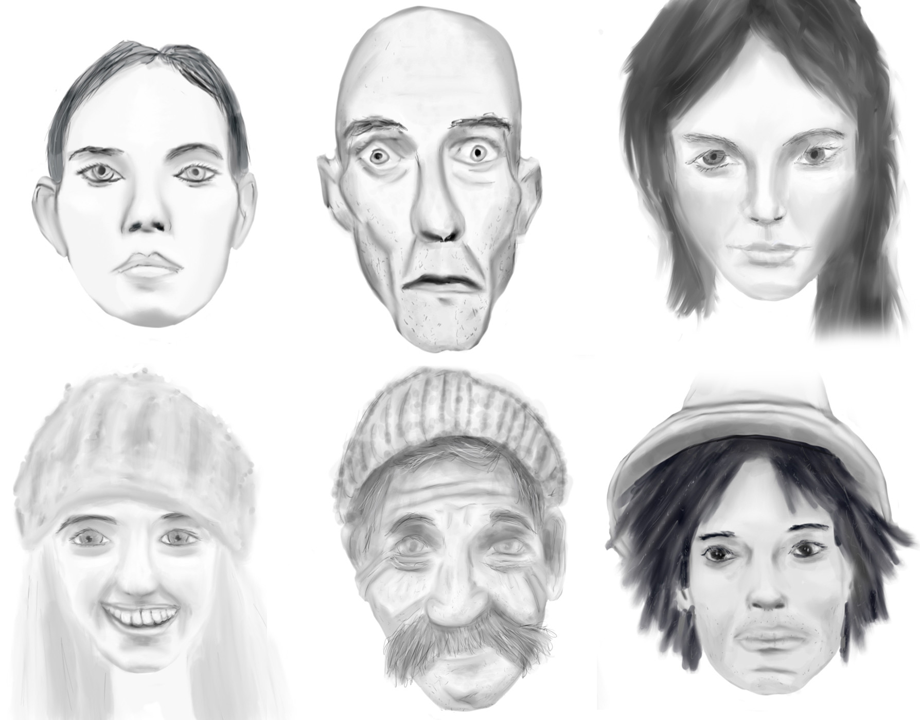 ArtStation - Faces Drawings 001