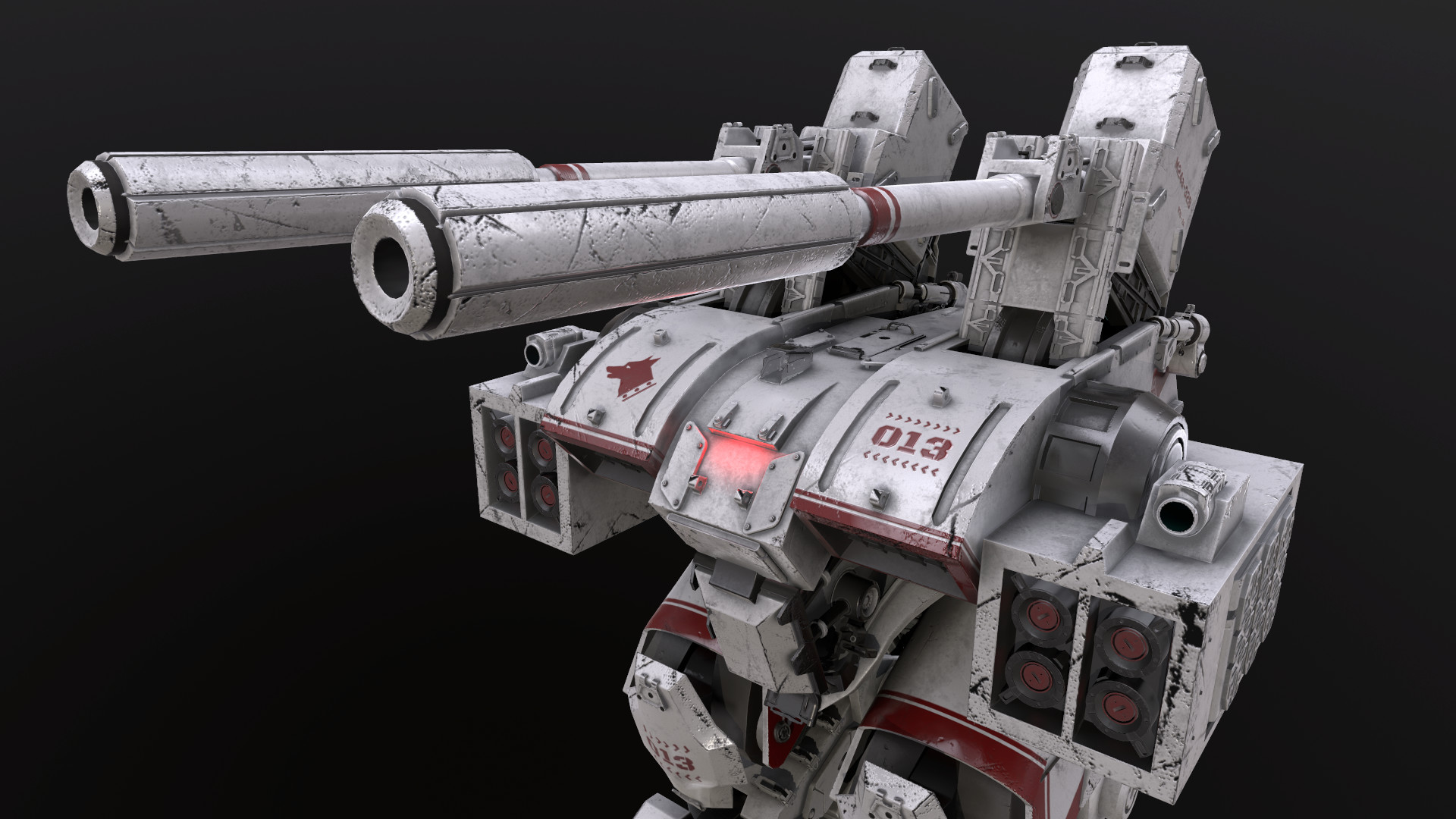 ArtStation - Fire Support Mech Design