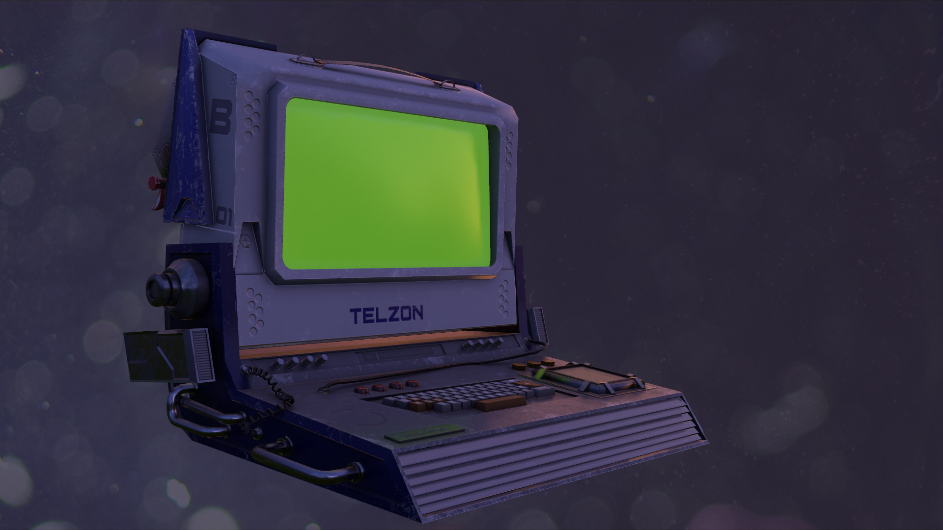 ArtStation - Sci Fi Computer Terminal , Sam Akester