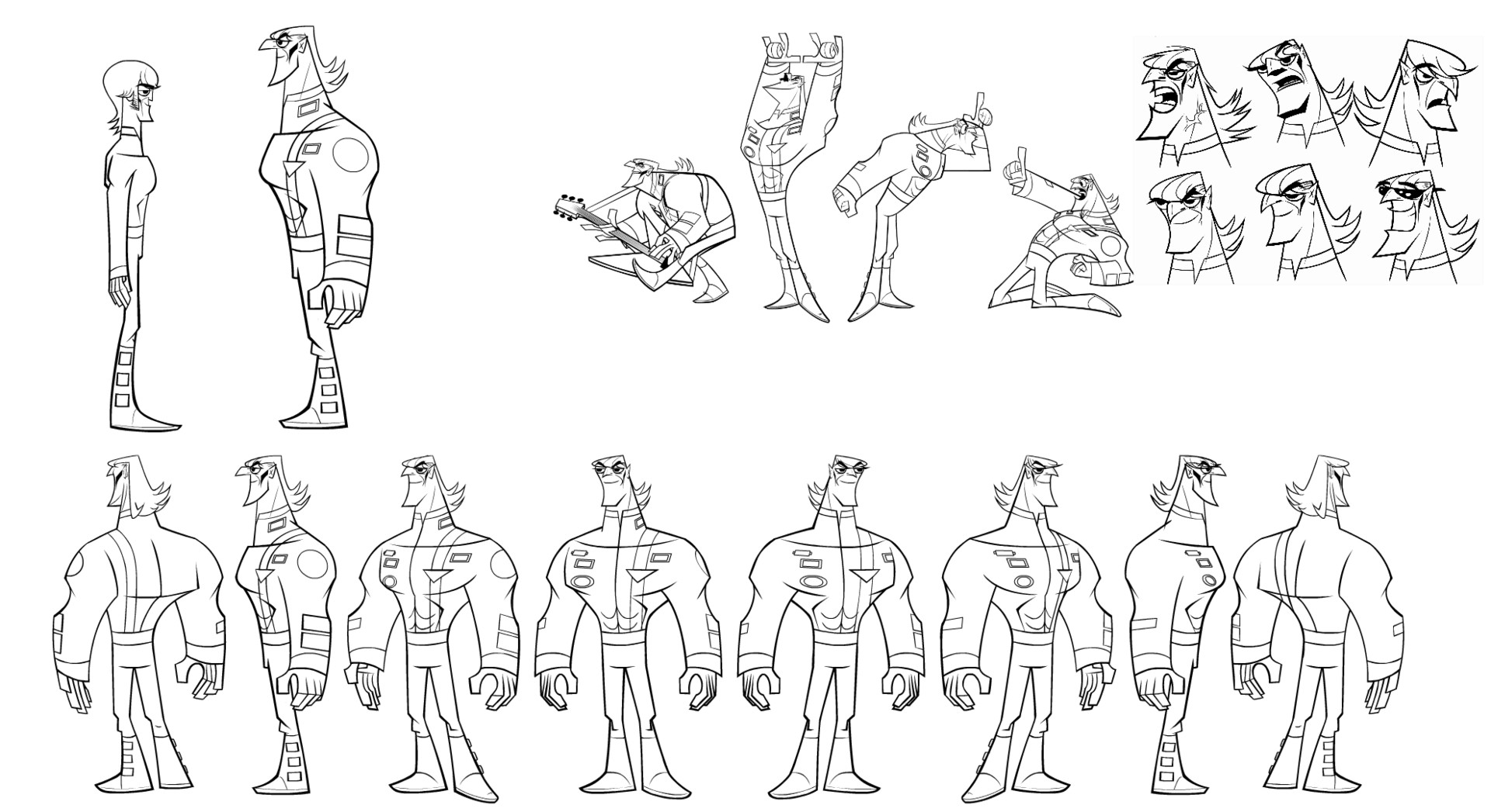 Matt Mozgiel - Character Sheet Rotation+Poses+Expressions