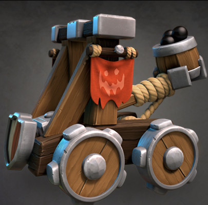 ArtStation - Stylized catapult