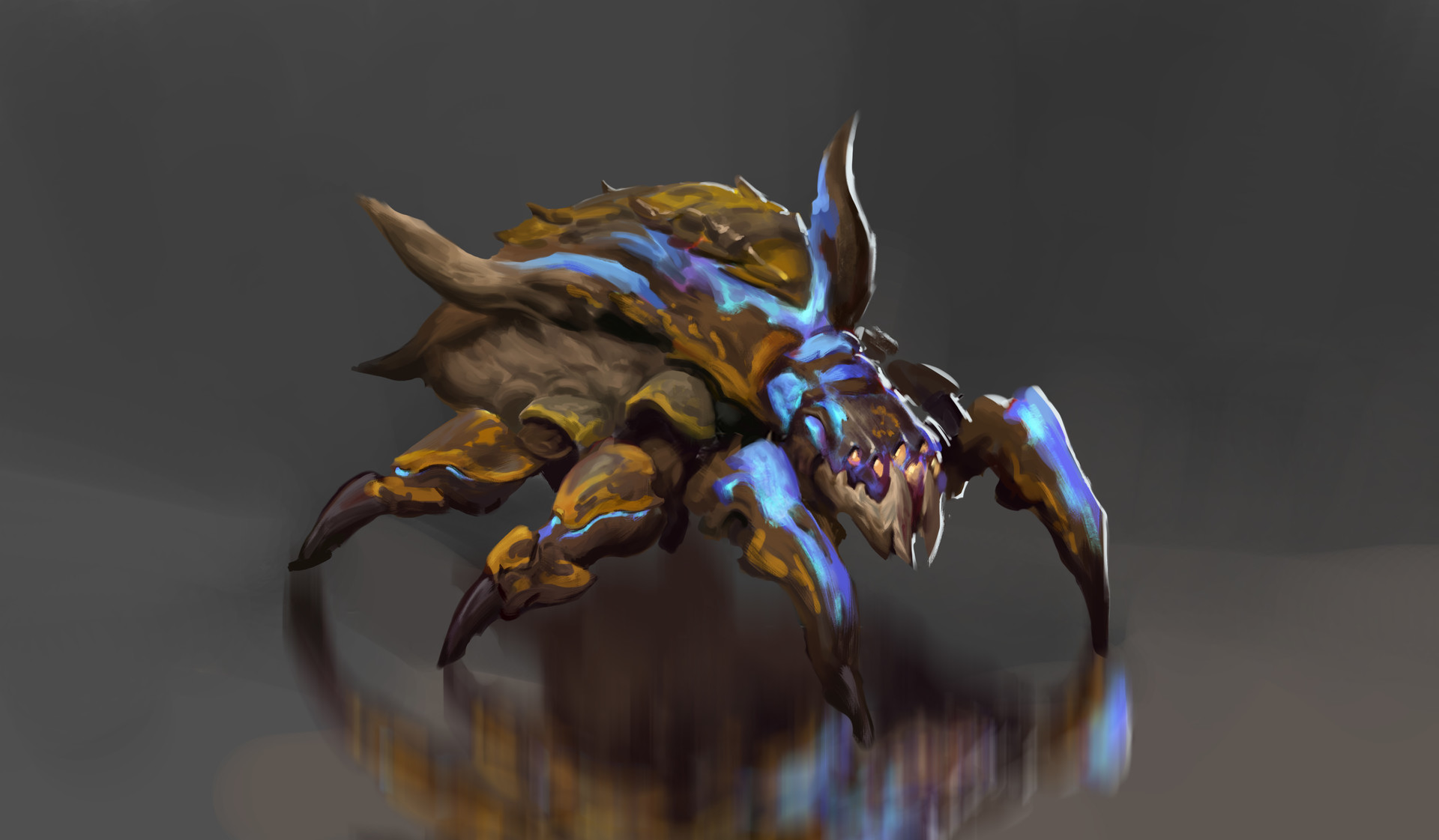 ArtStation - Colourful spiders