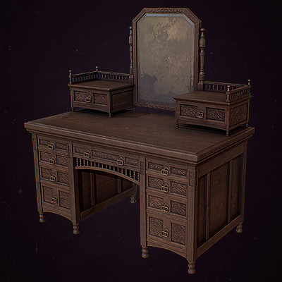 ArtStation - Victorian Lady's table