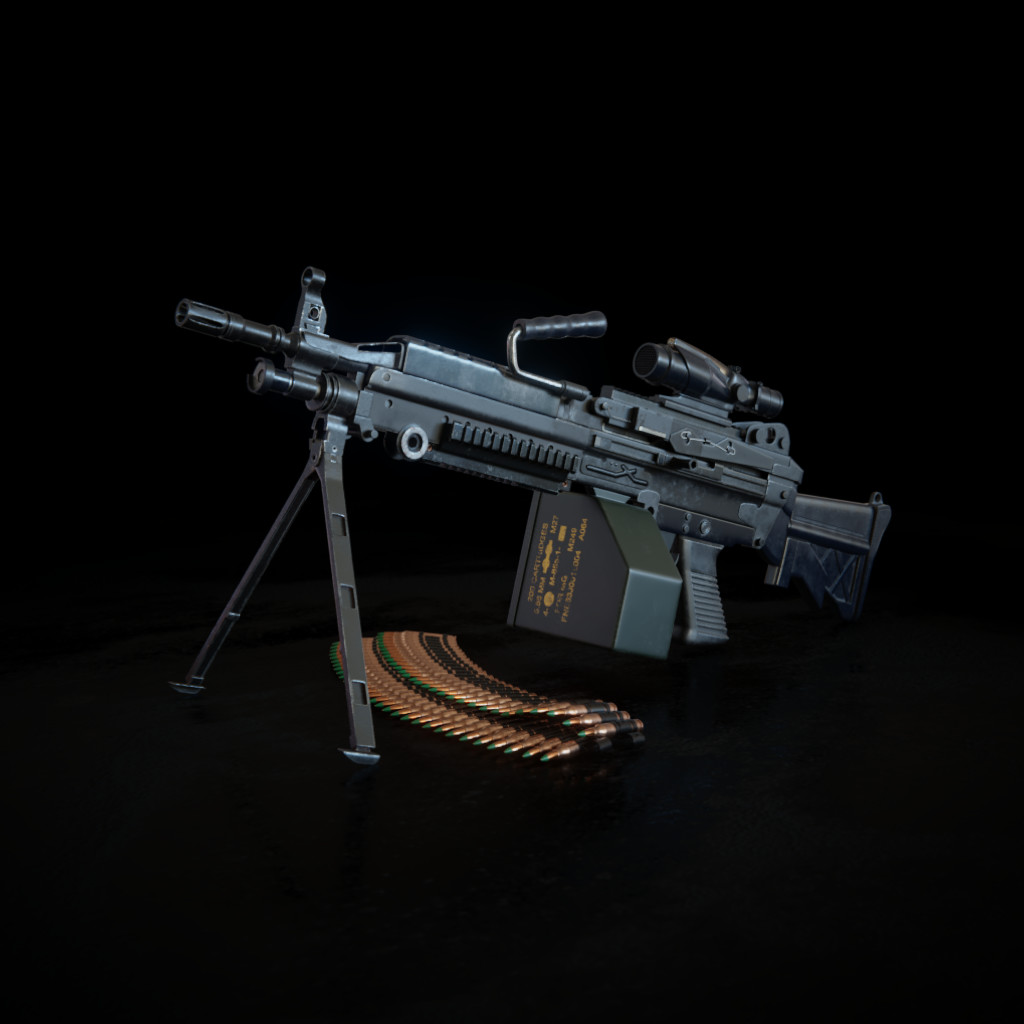 ArtStation - M249 Assault Rifle