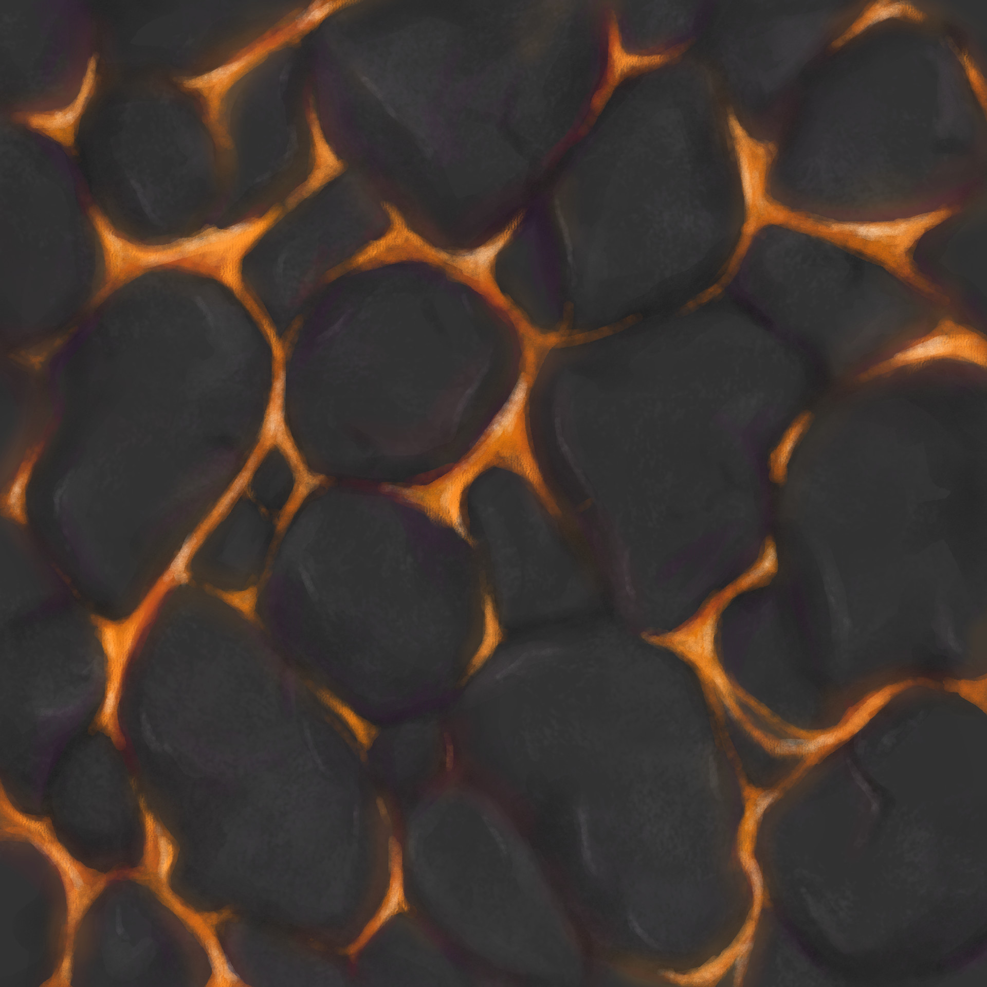 ArtStation - Texture Lava Stones
