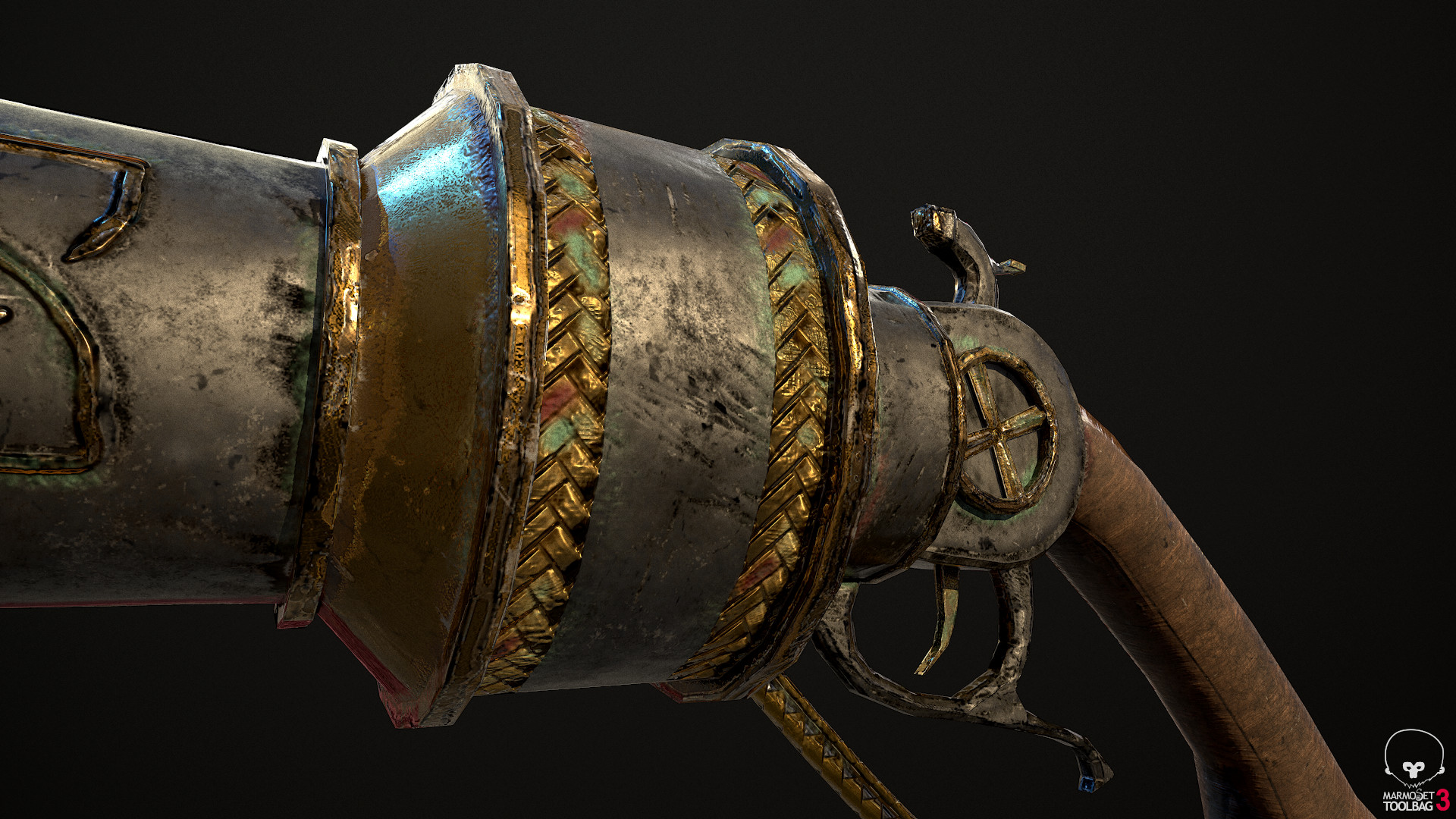 ArtStation - Drake Fire Pistol - Bardin Goreksson, Kevin Matthew de Ligt