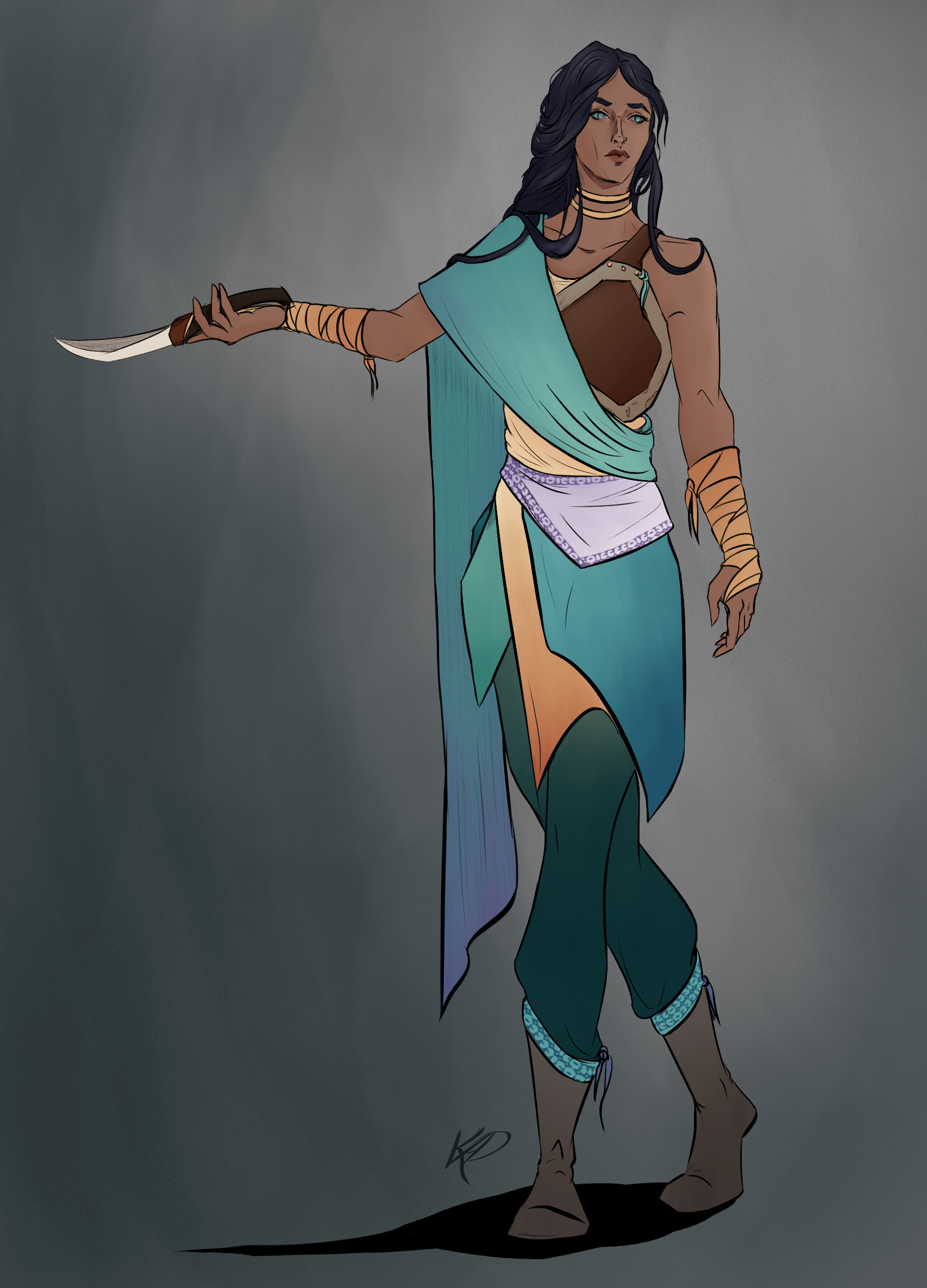 Sarah Martin - Ezlyn - Fantasy Seer Character Design