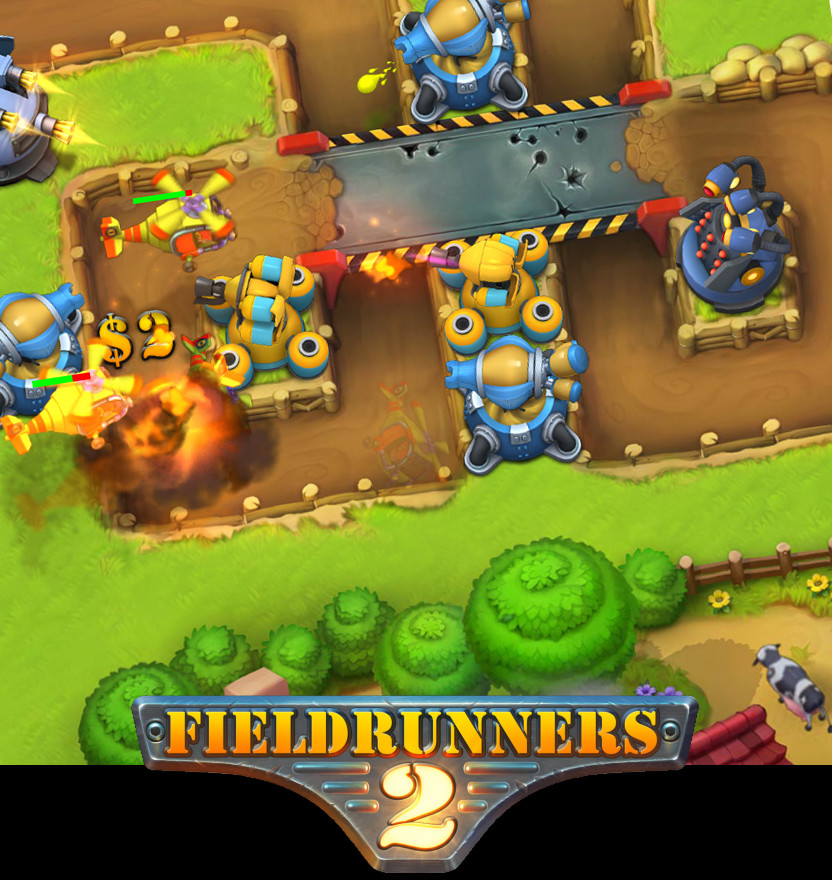 ArtStation - 2D Game Maps for Fieldrunners 2