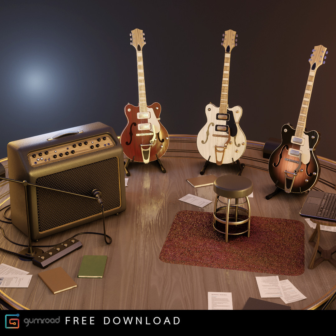 ArtStation - Guitars Stage - Final