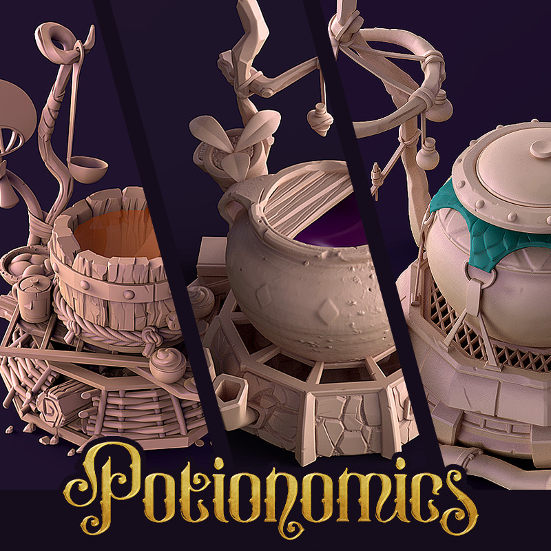 ArtStation - Cauldrons - Potionomics