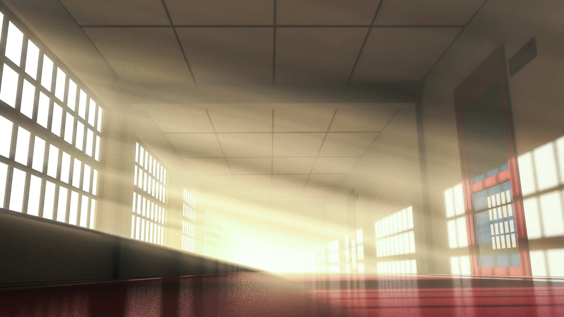 ArtStation - Anime Style hall way