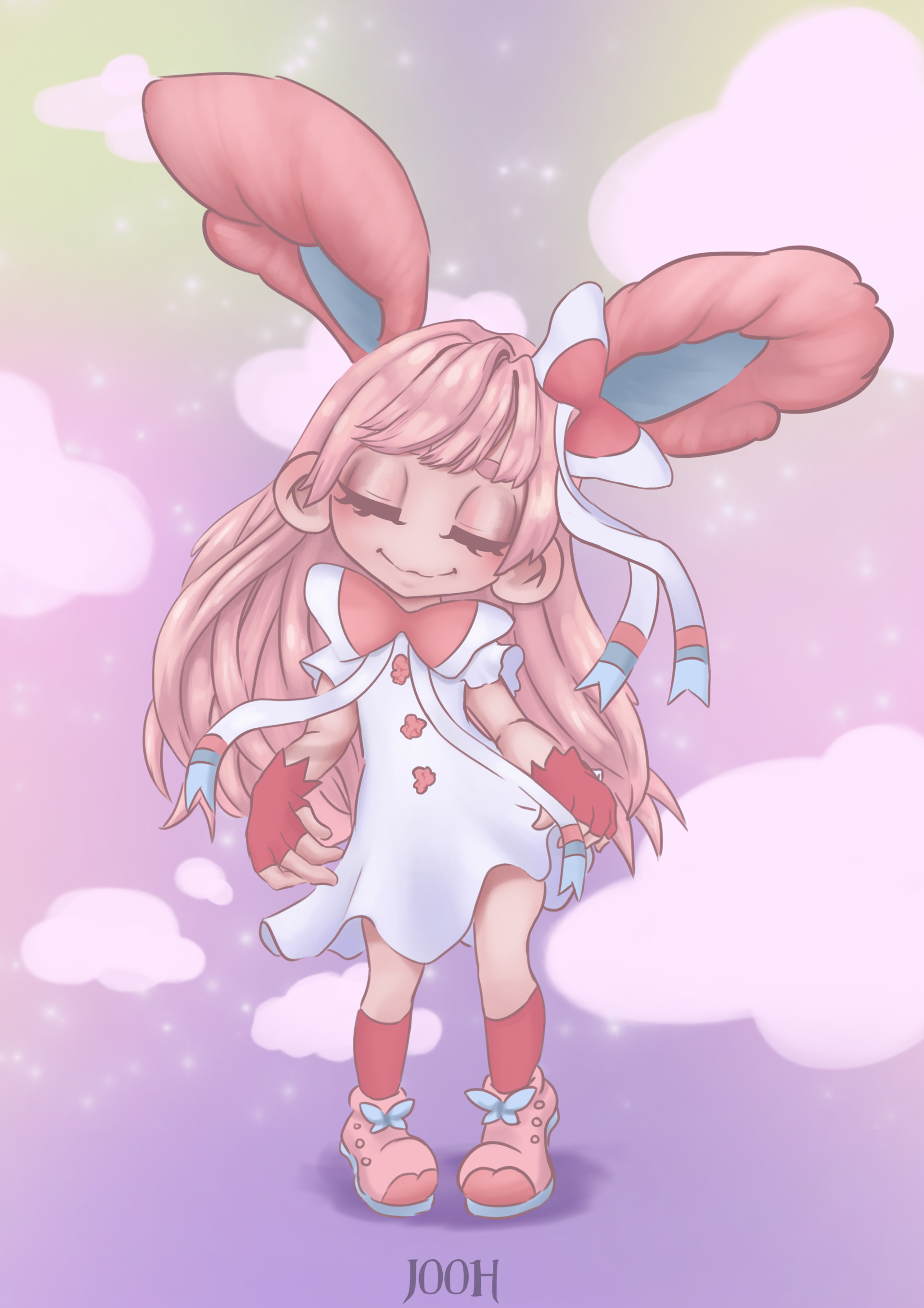 ArtStation - Sylveon Pokehuman