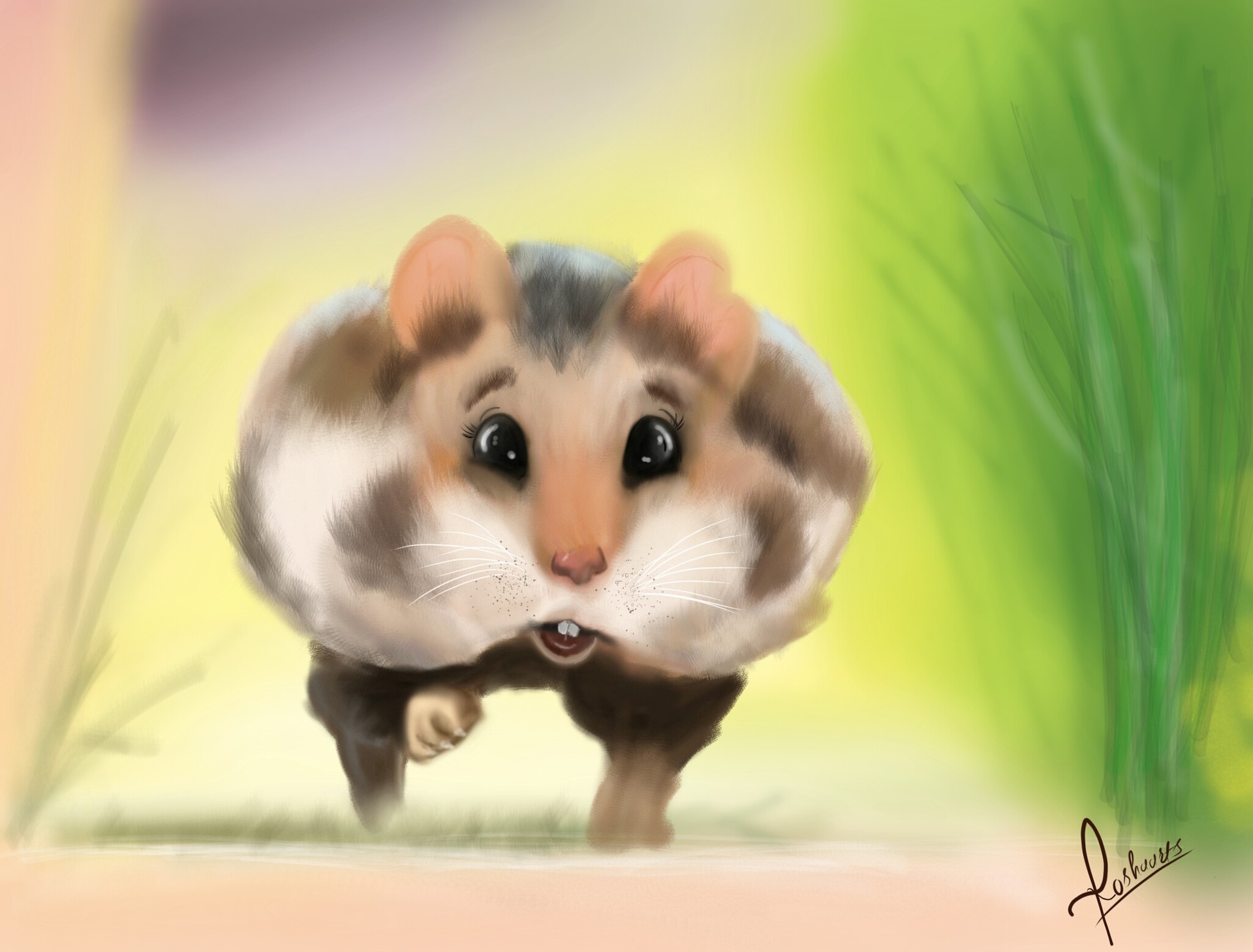 ArtStation - Cute mouse Illustration