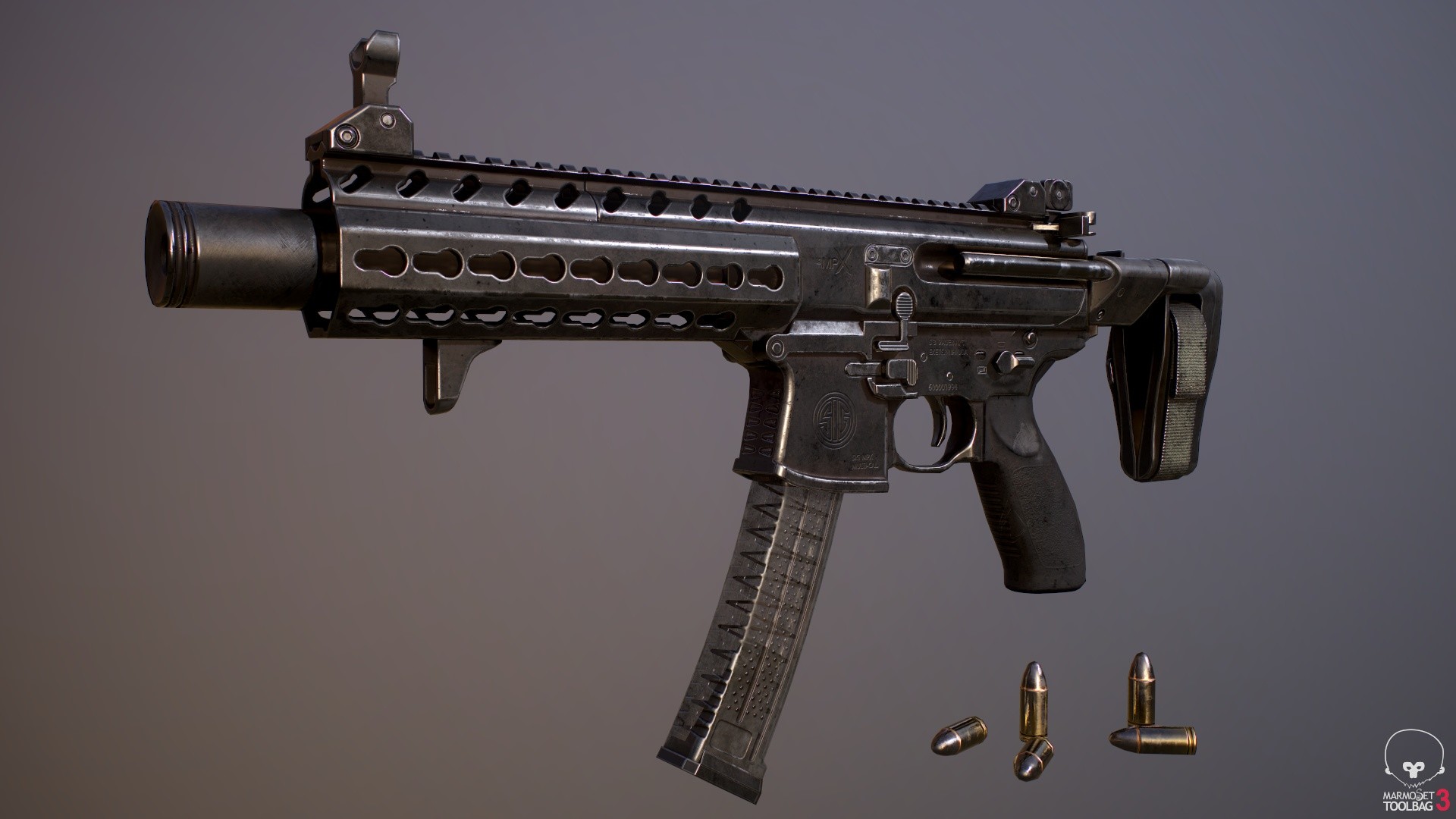 ArtStation - MPX PSB Gun