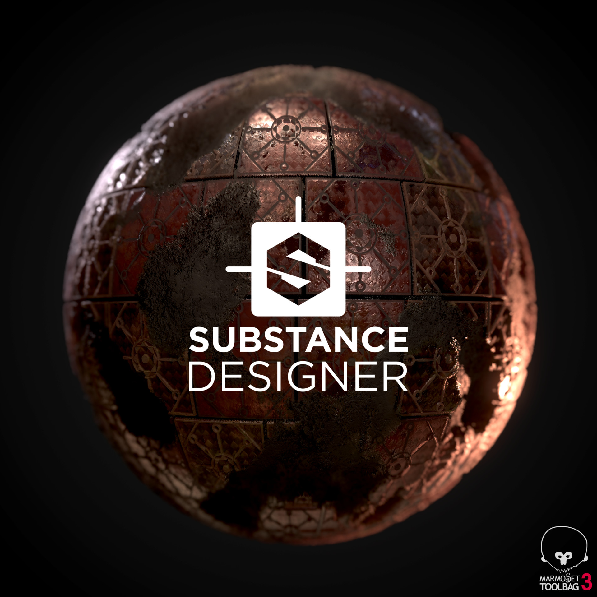 ArtStation - Damaged Metal Wall Tiles (Substance Designer)