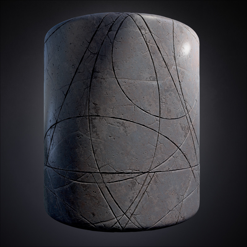 ArtStation - Carved Stone Wall - Substance Designer