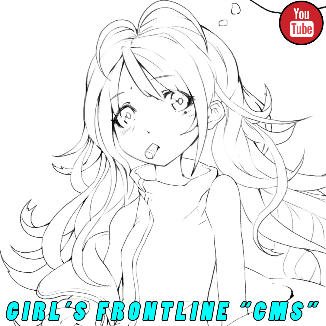 ArtStation - Girl's Frontline "CMS" Sketch SpeedPainting