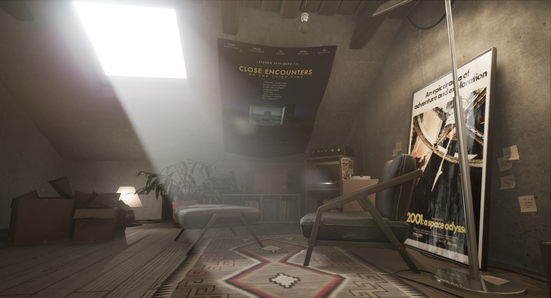 ArtStation - Attic Lighting Study