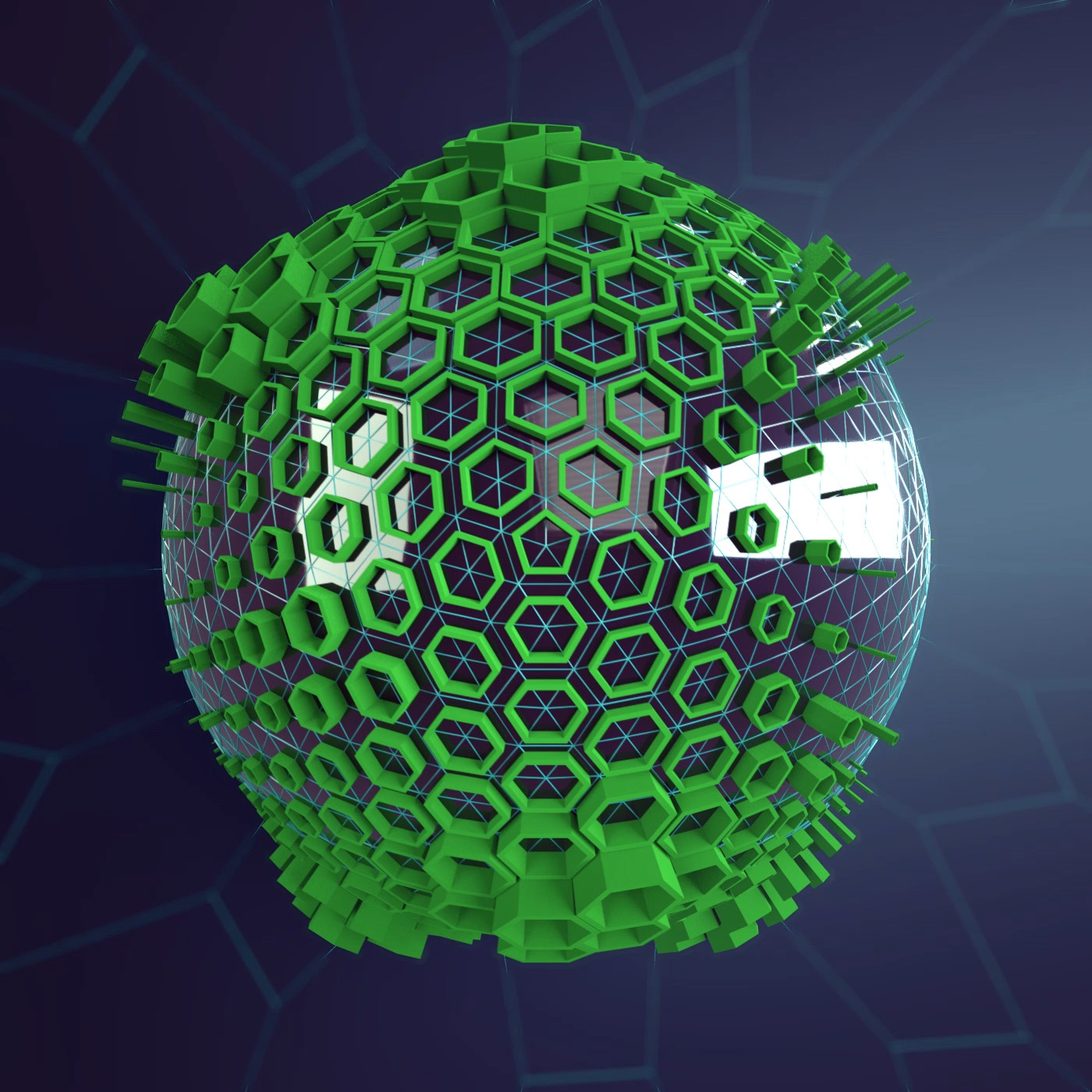 ArtStation - Hexes on Sphere - JA18_004